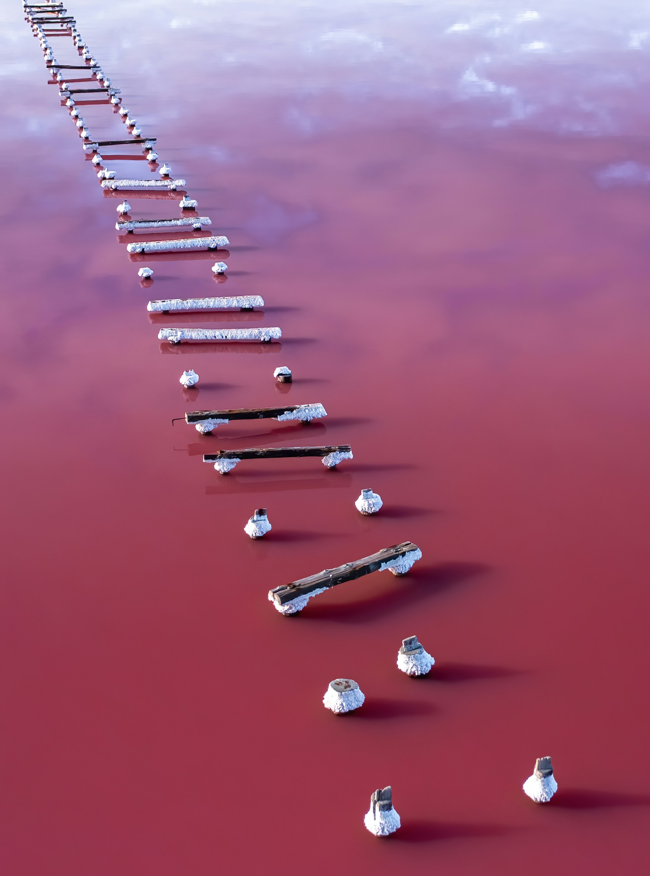 Pathway Through a Crimson Mirror