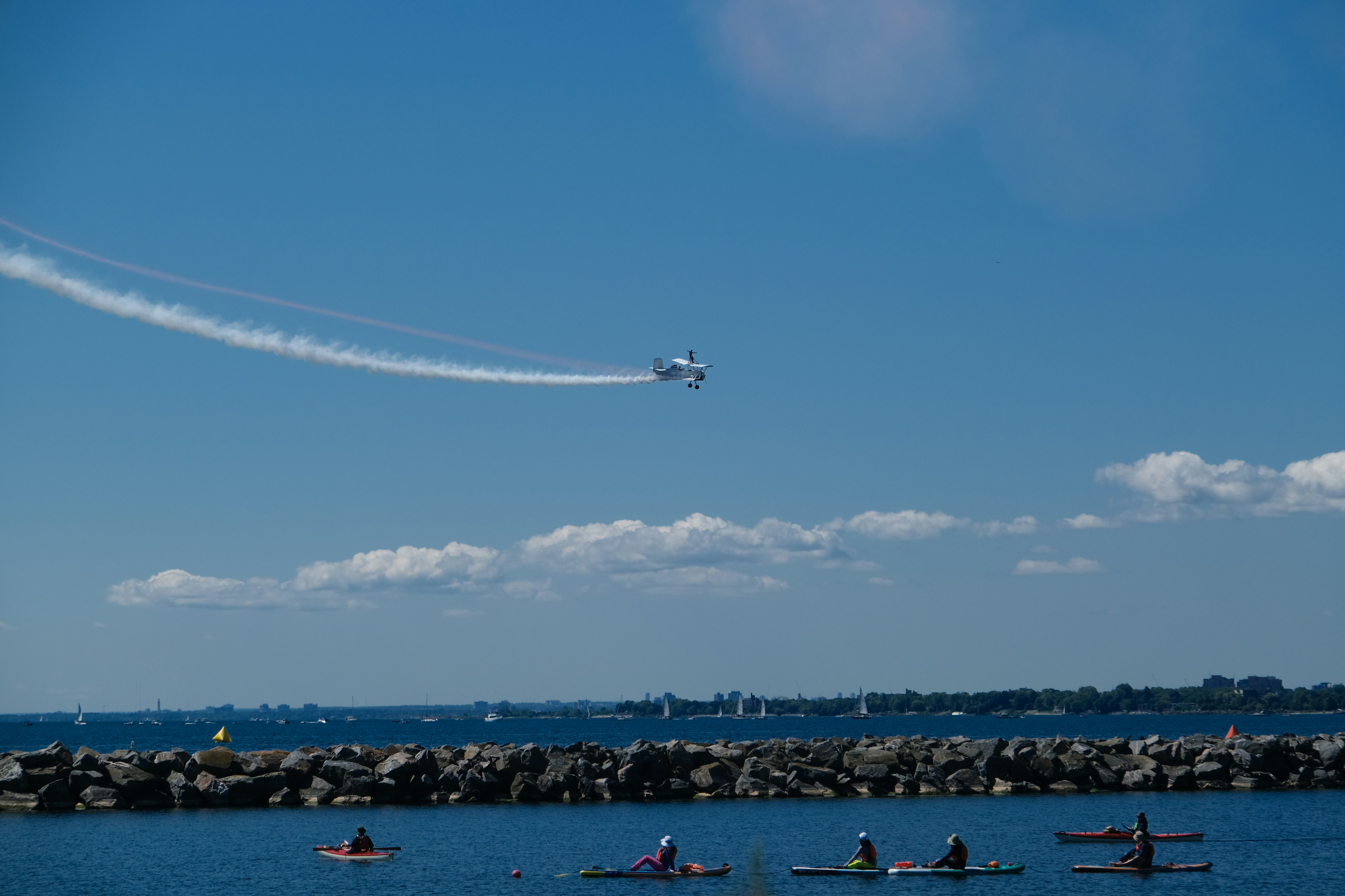Aerial Dance Above the Water