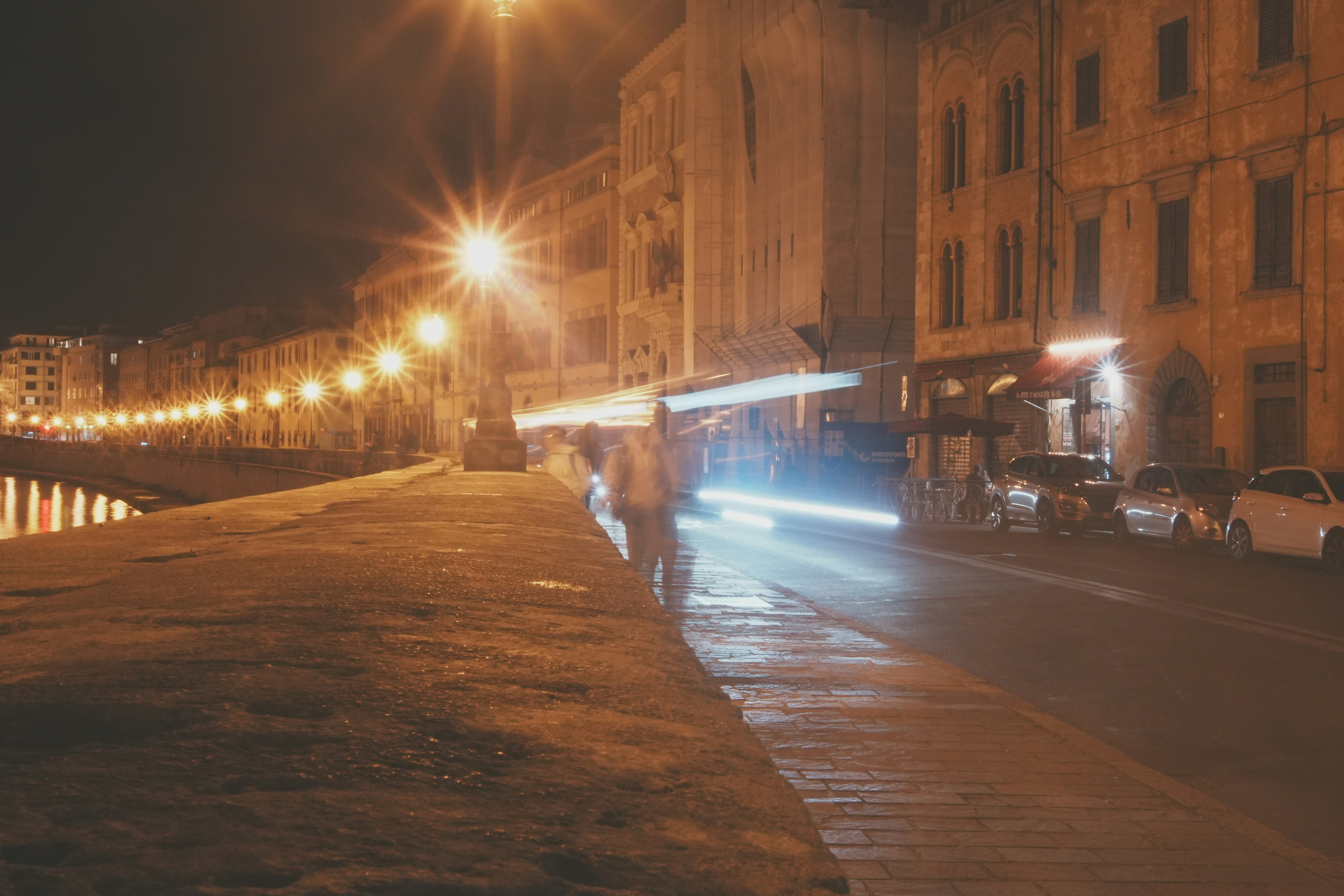 Nocturnal Stroll Along the Riverbank