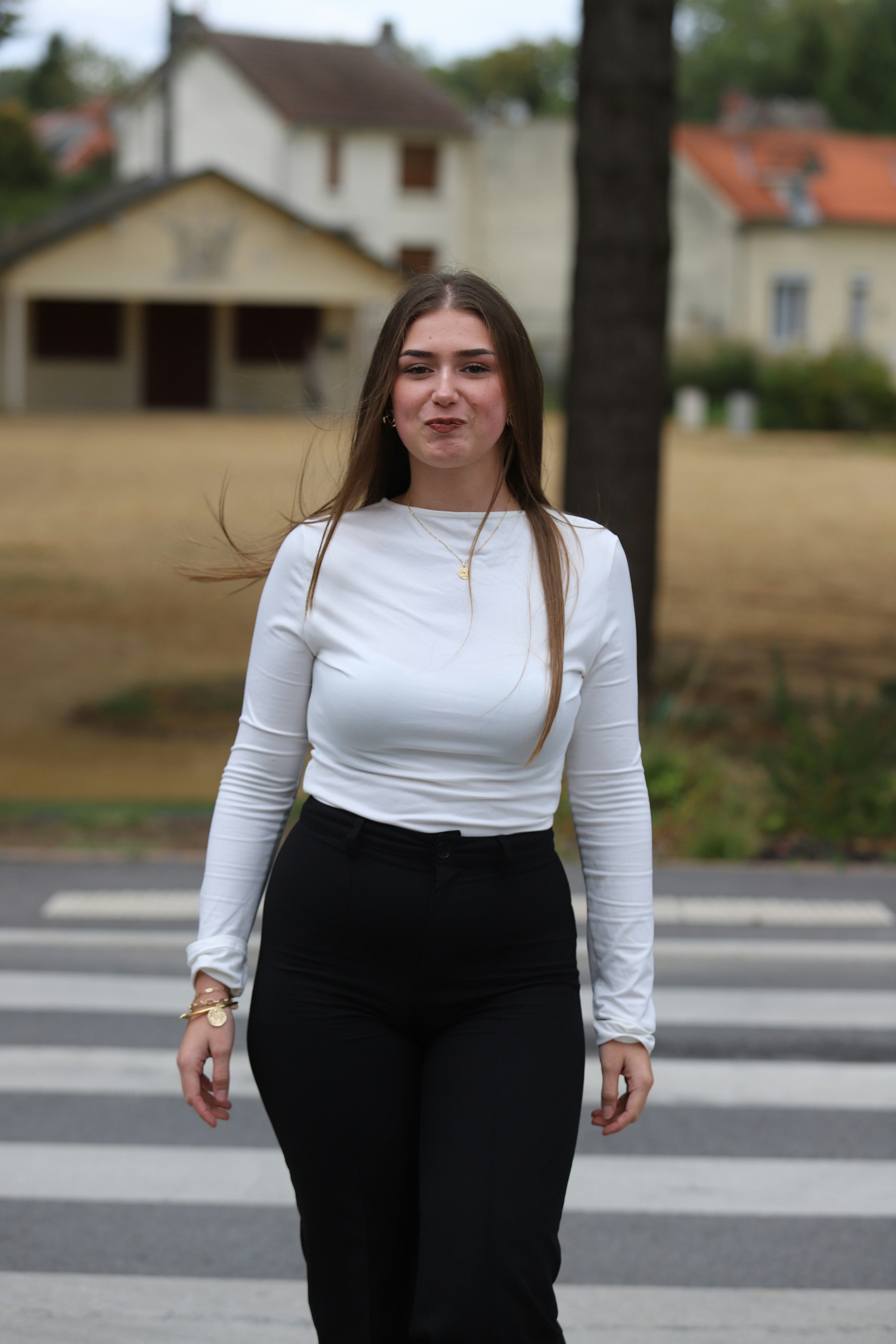 Urban Stroll: A Moment of Elegance