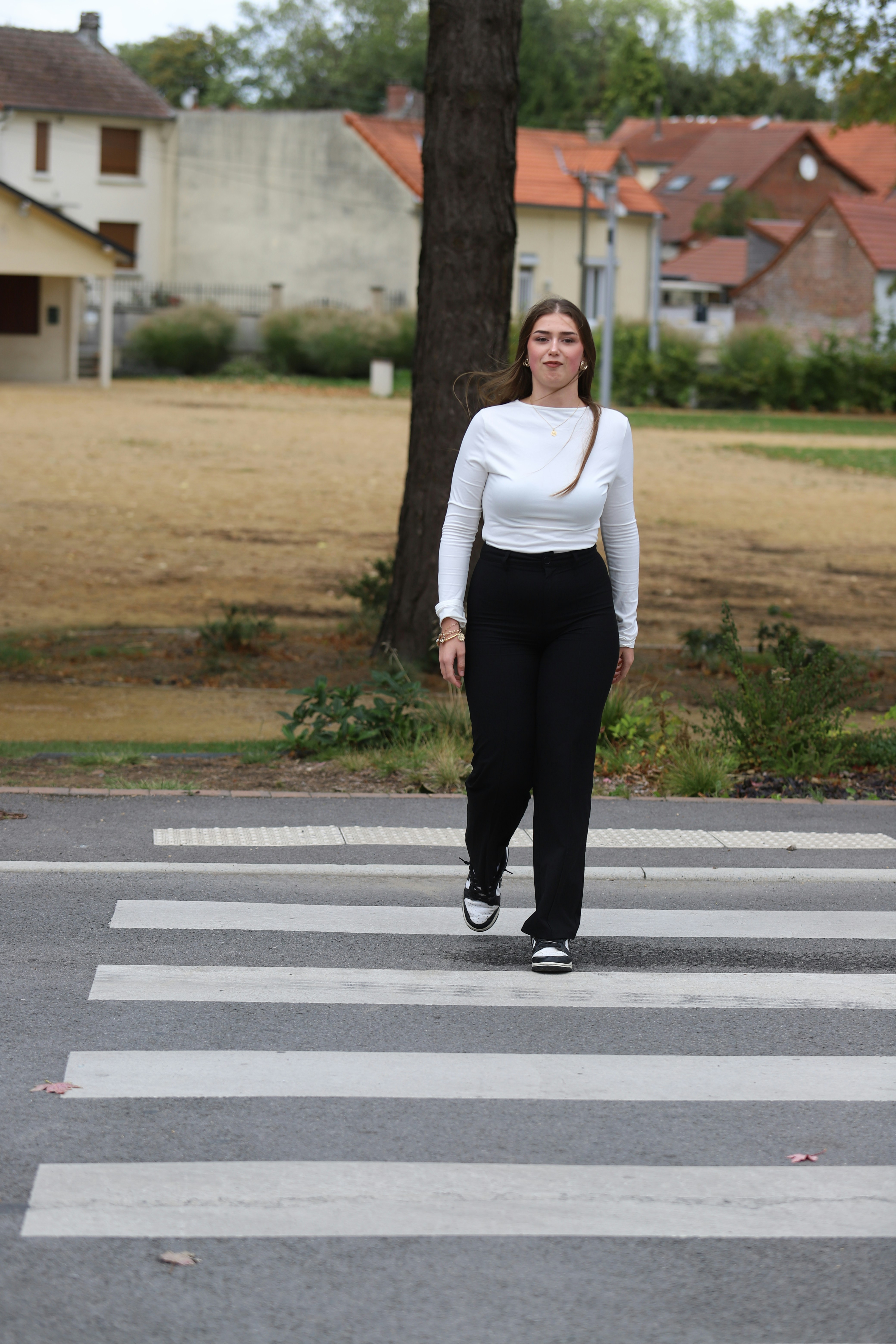 Urban Stroll: A Moment in Motion