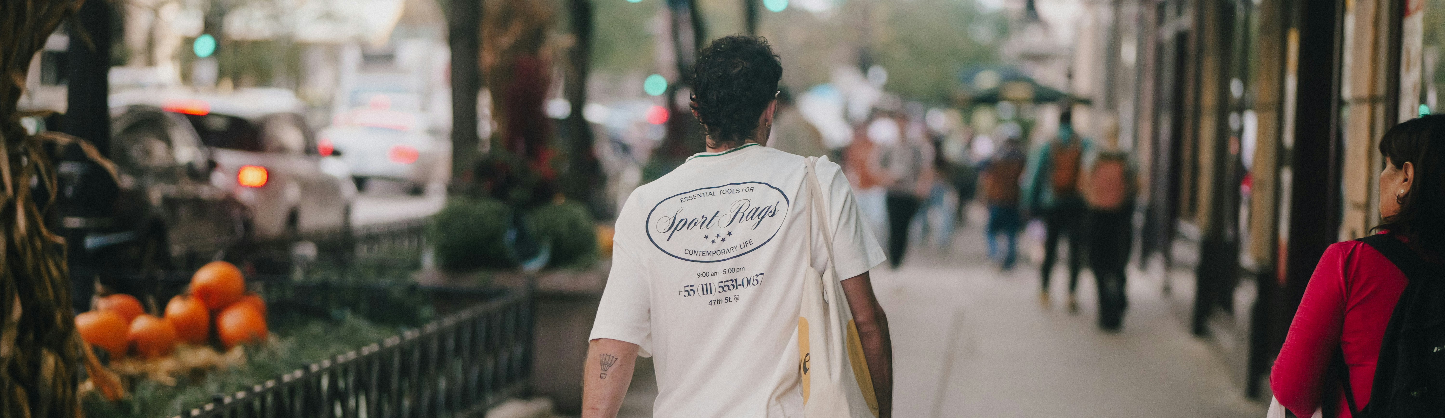 Urban Stroll: A Moment in Motion
