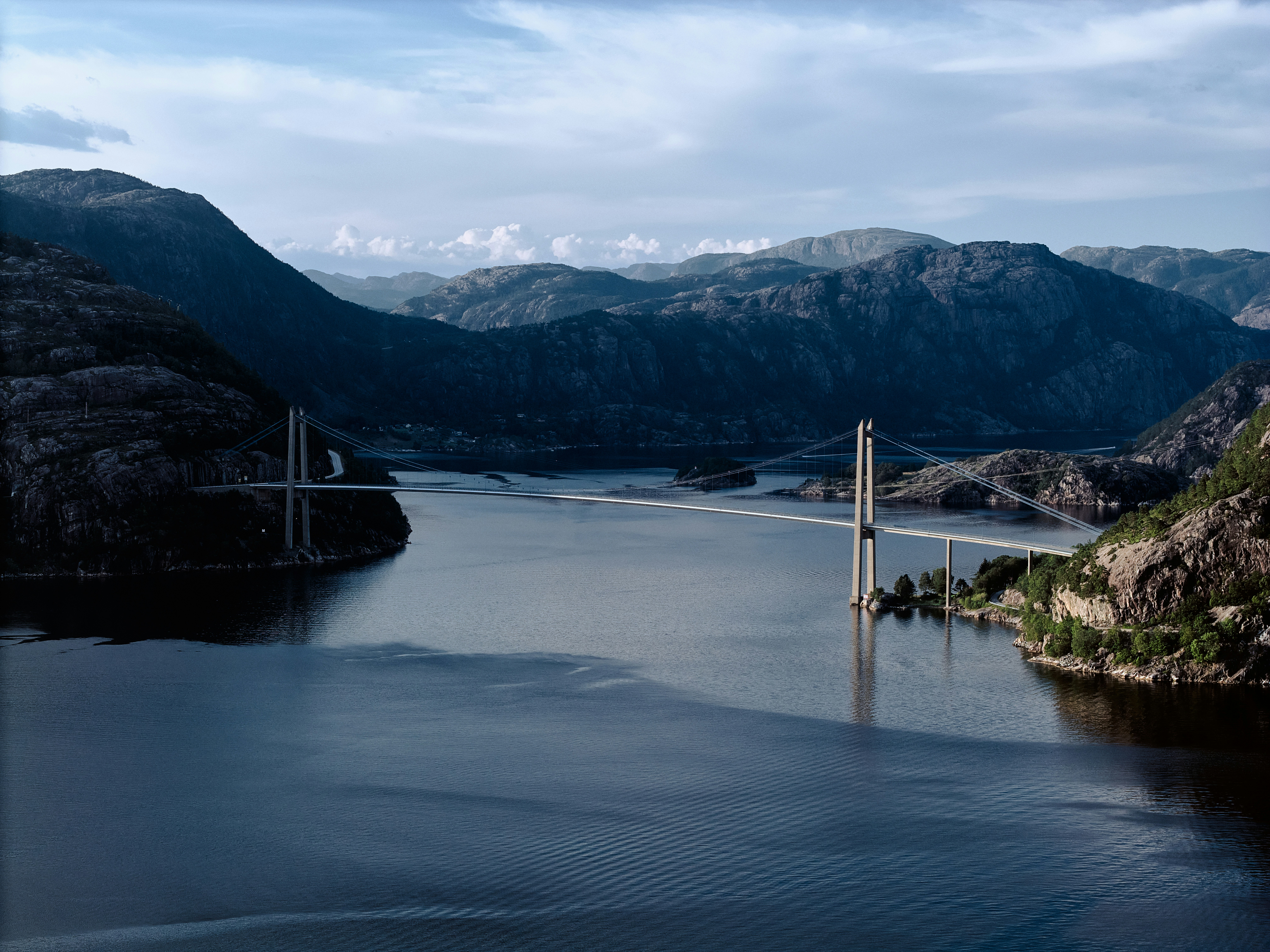 Suspended Serenity: The Bridge Over Still Waters