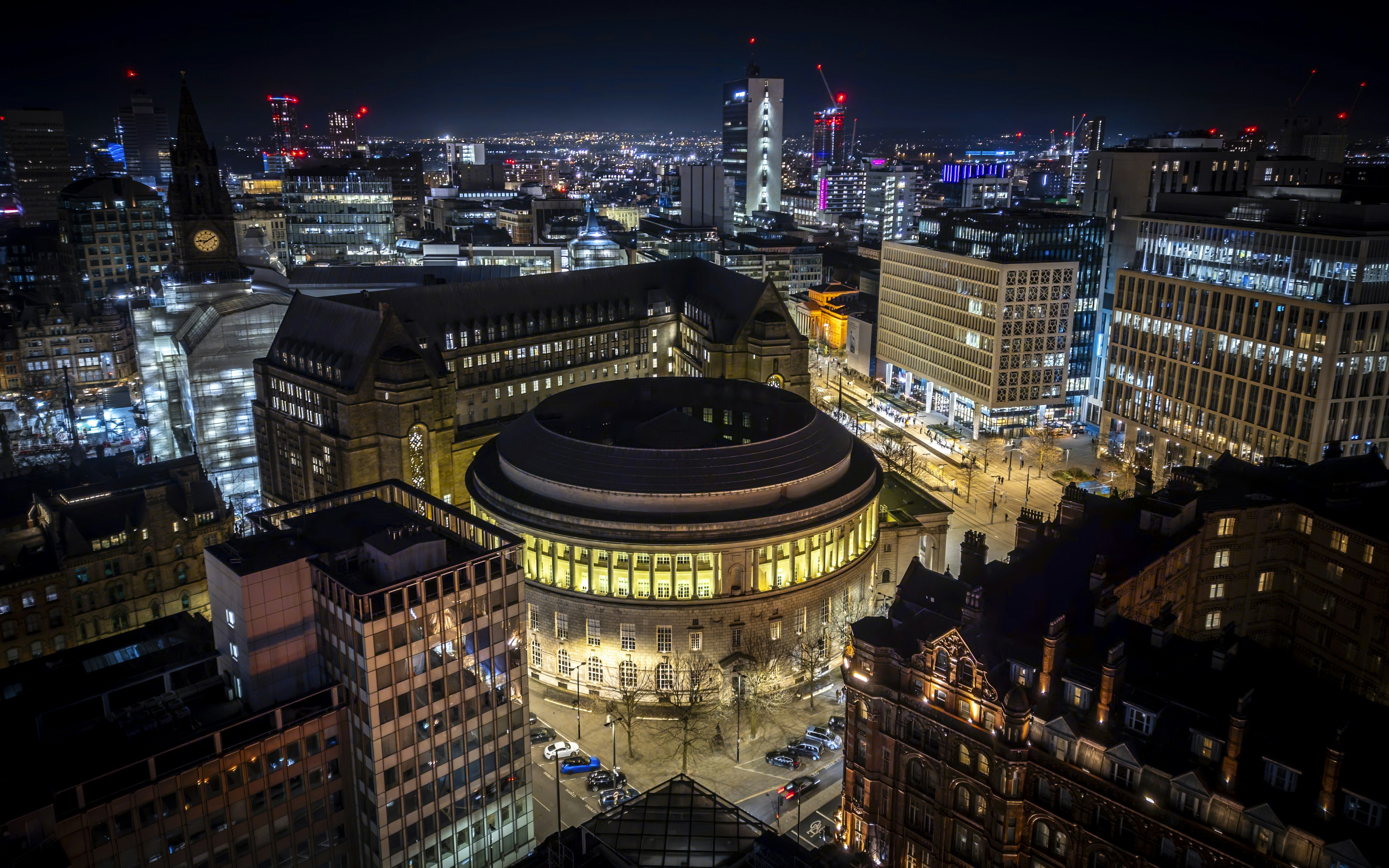Illuminated Urban Symphony: A Night in Manchester
