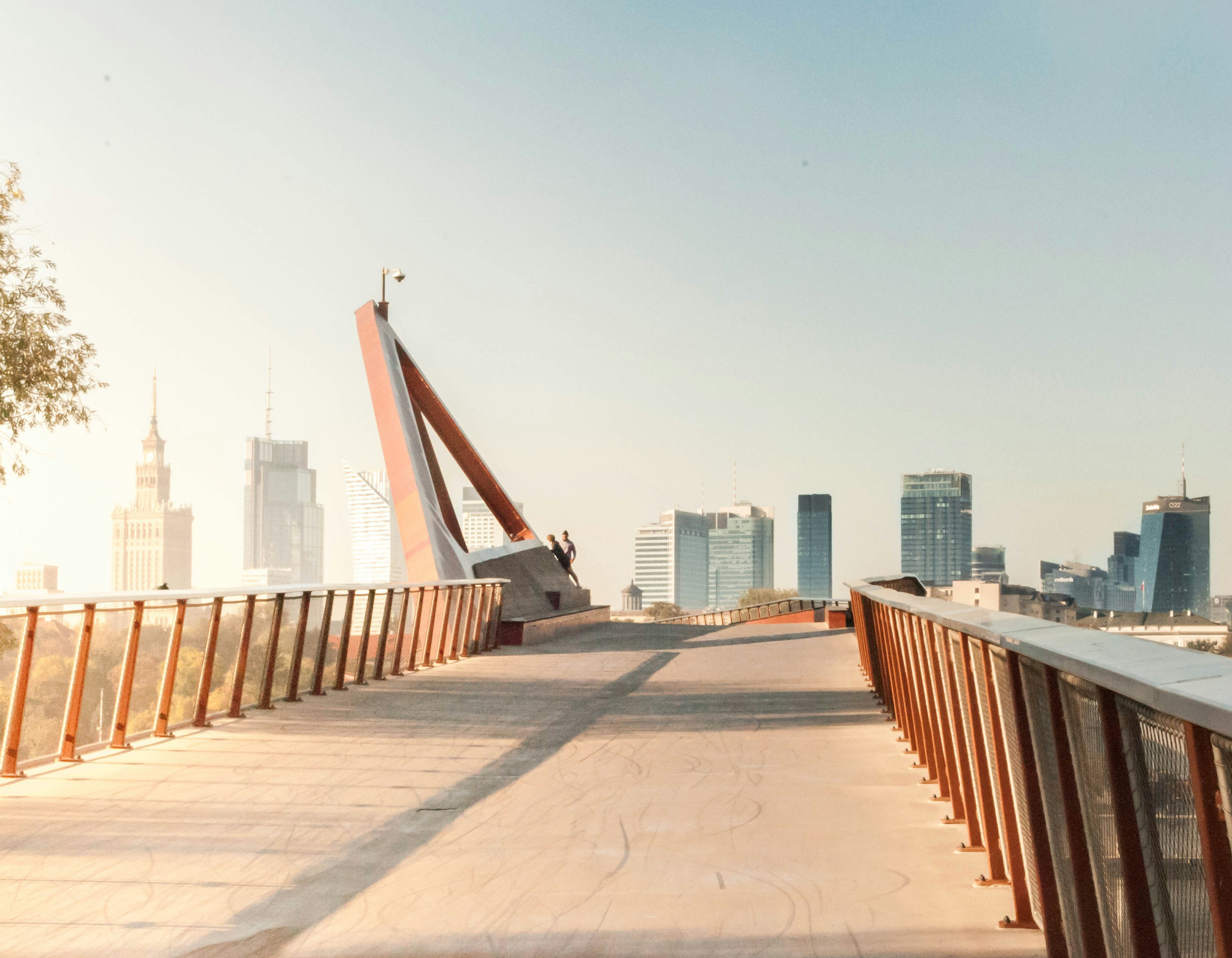 Urban Serenity: A Bridge to the Skyline