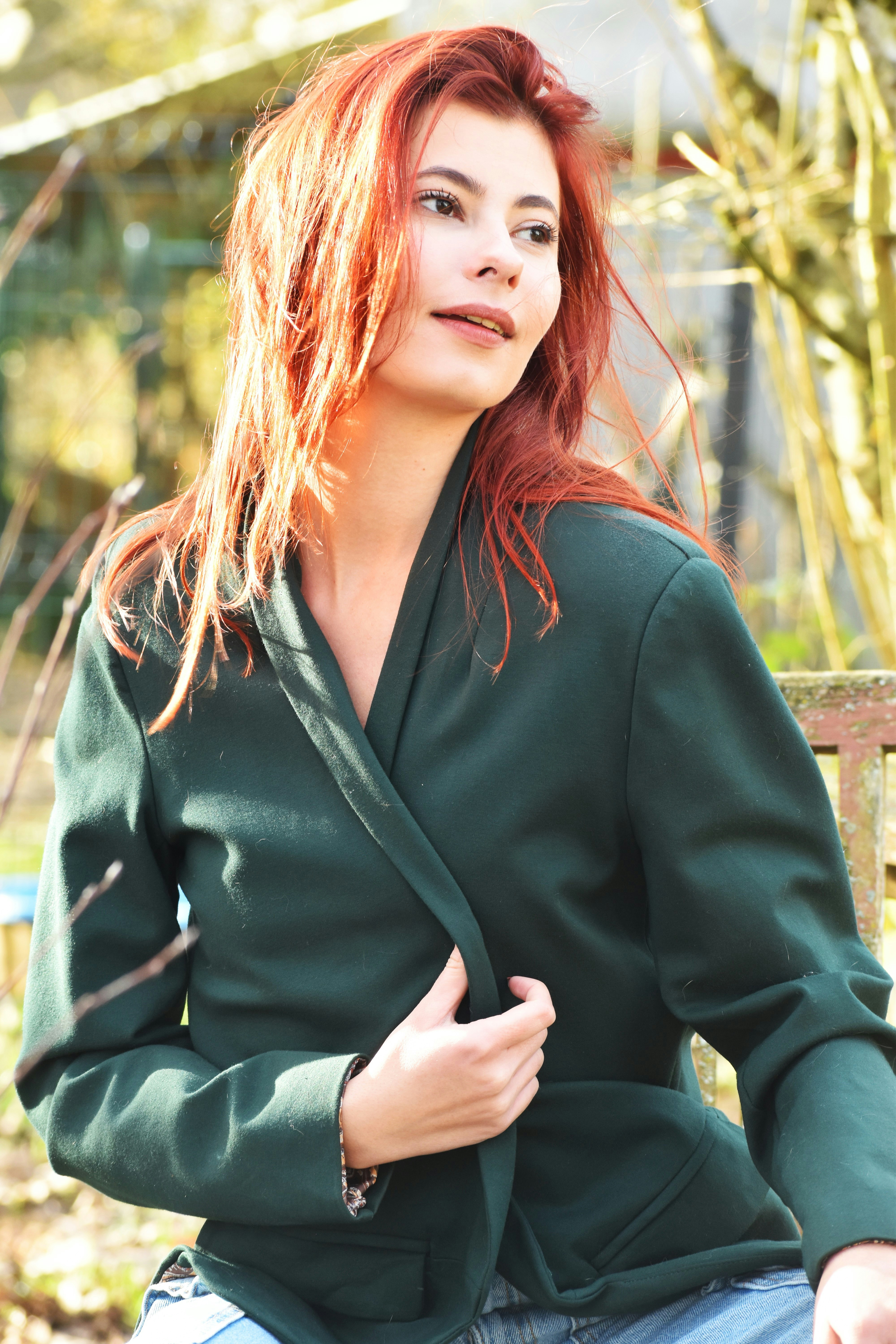 Ember-Hued Elegance in Nature's Embrace