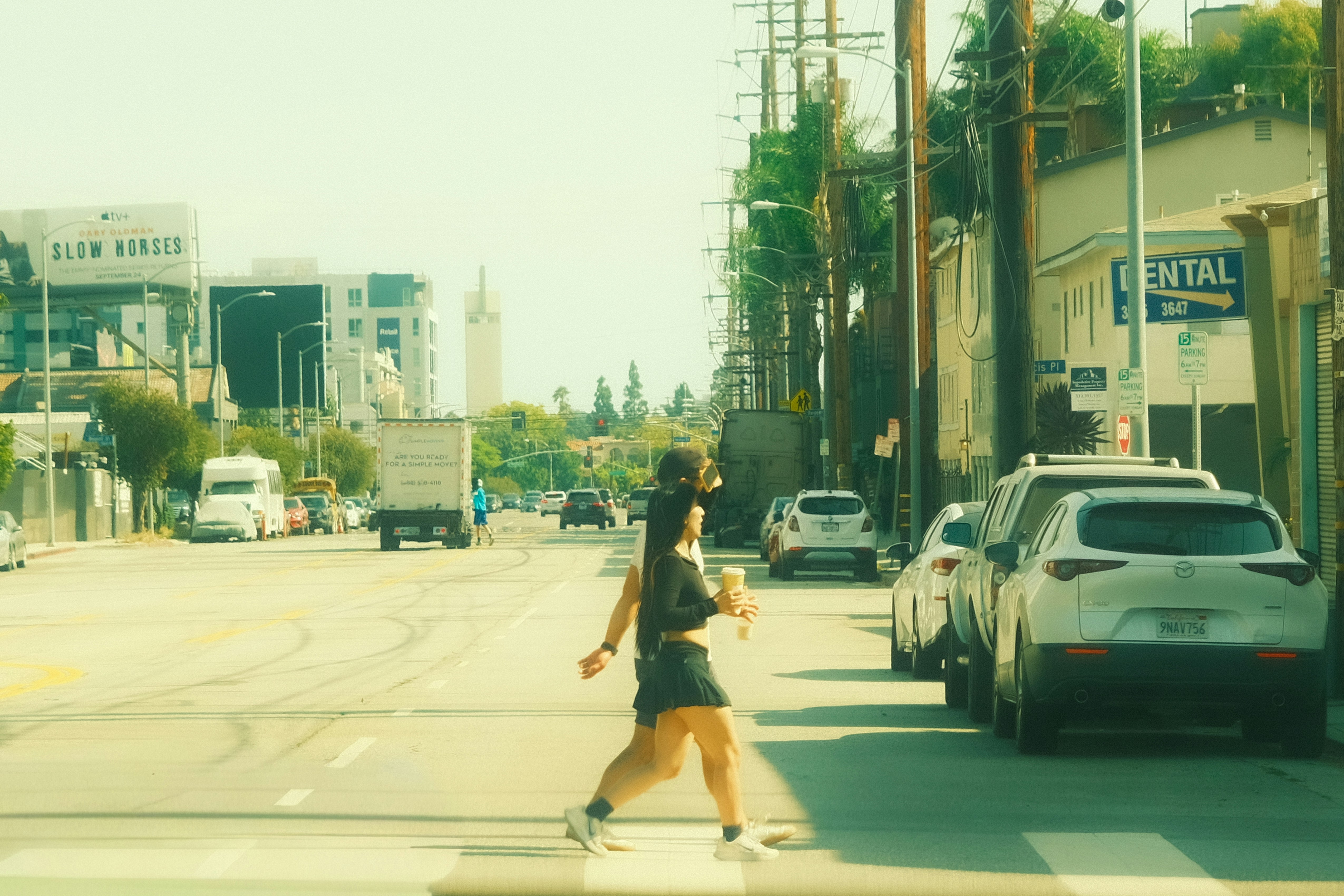 Urban Crosswalk: A Moment in Motion