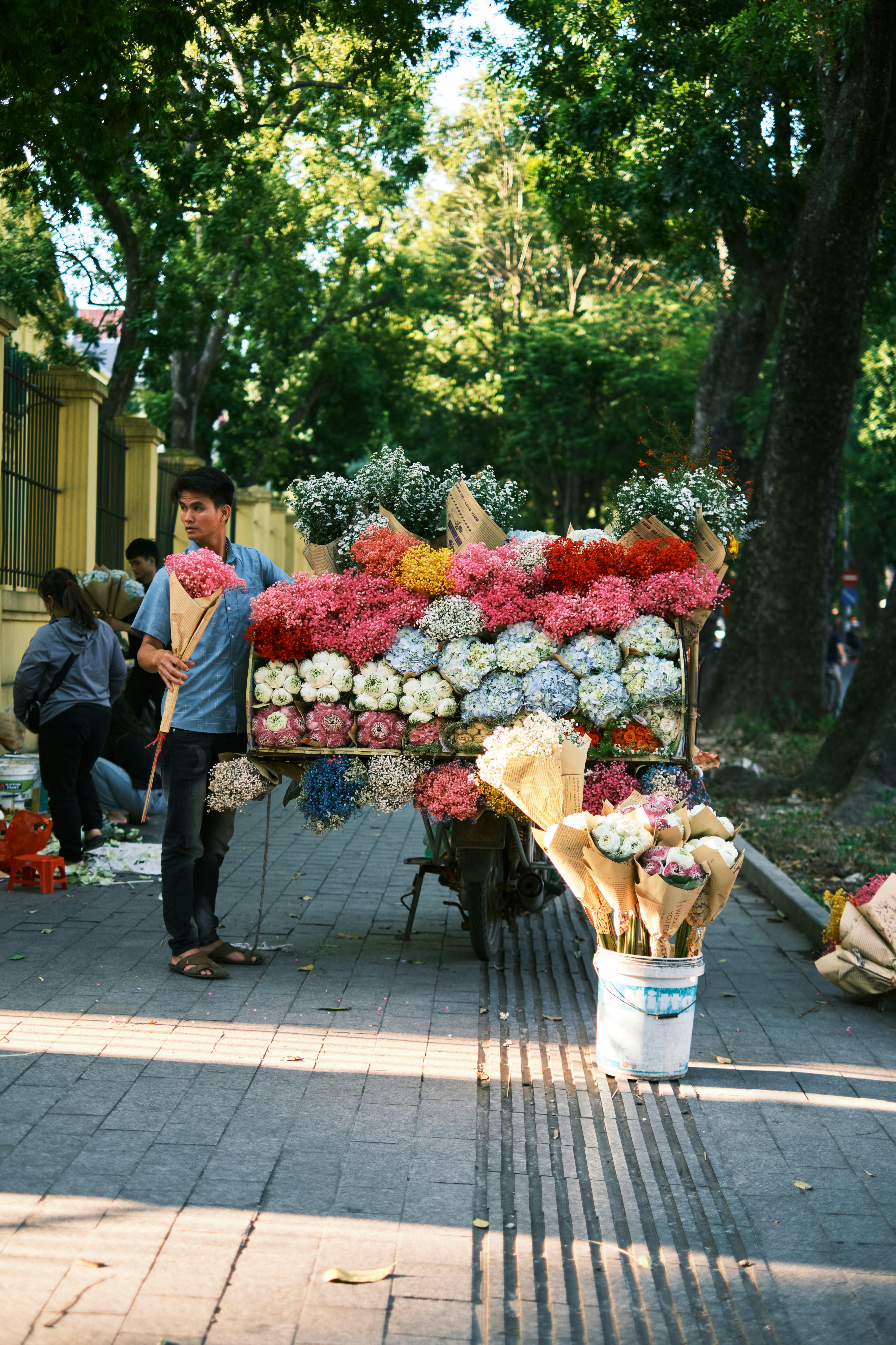 A Vibrant Market of Blooms