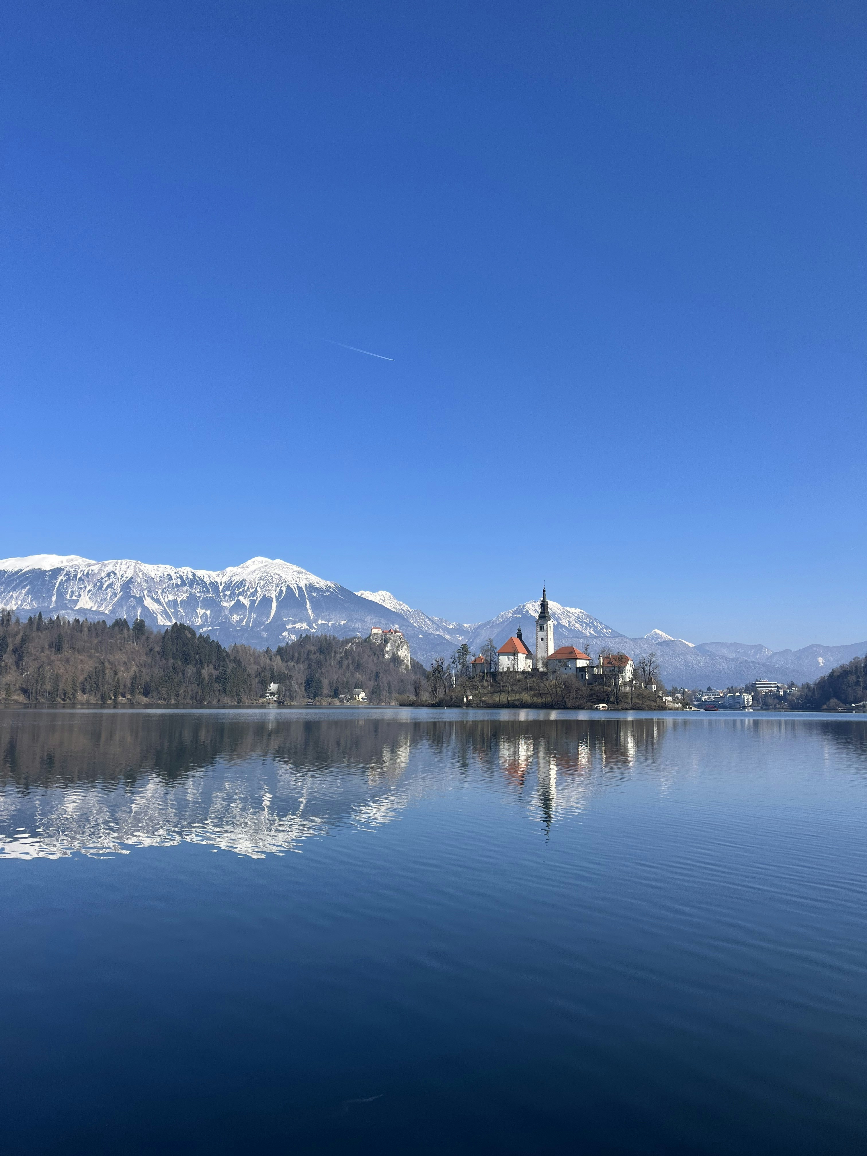 Serenity Amidst Snow-Capped Peaks