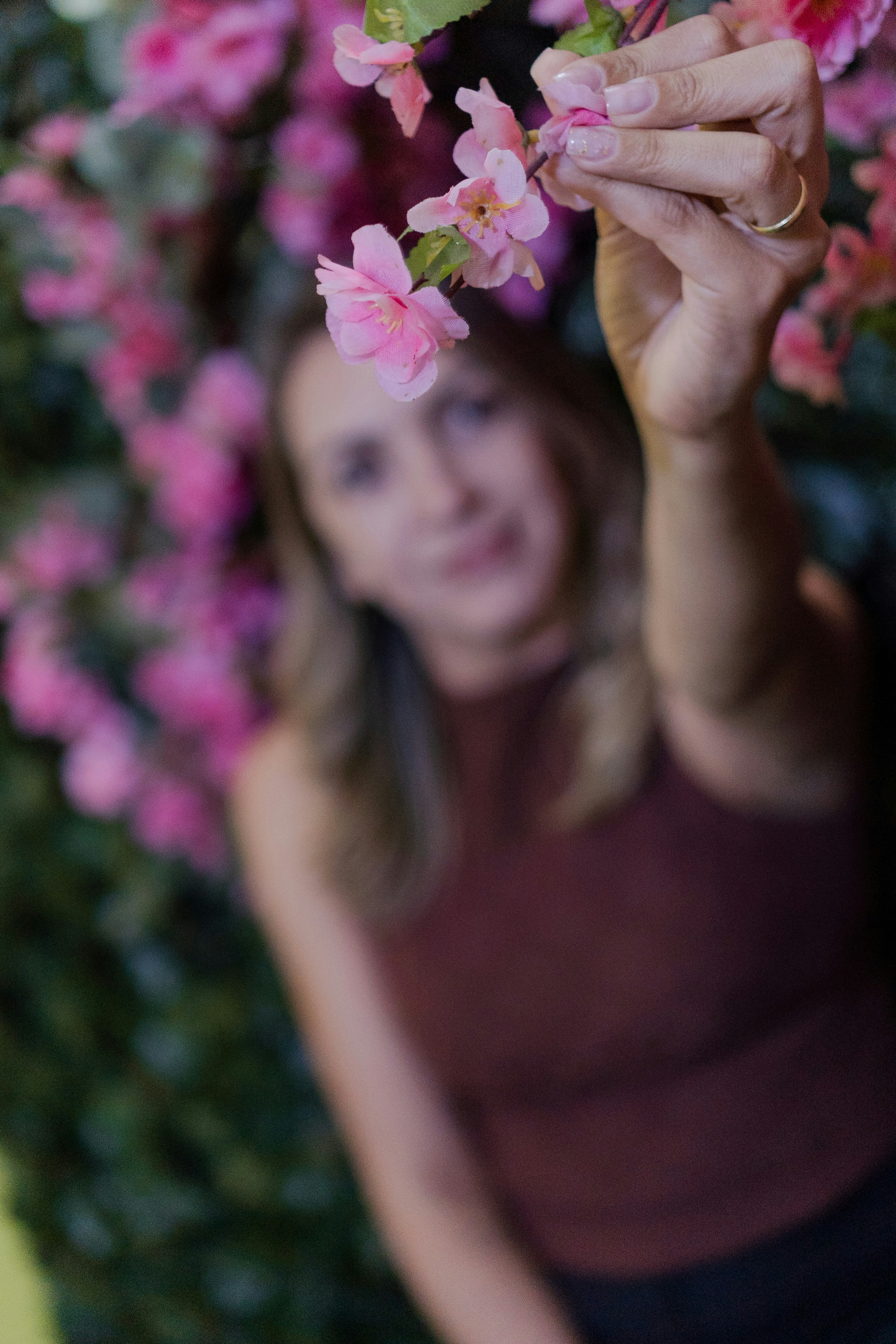 Floral Connection: A Gesture of Nature's Embrace