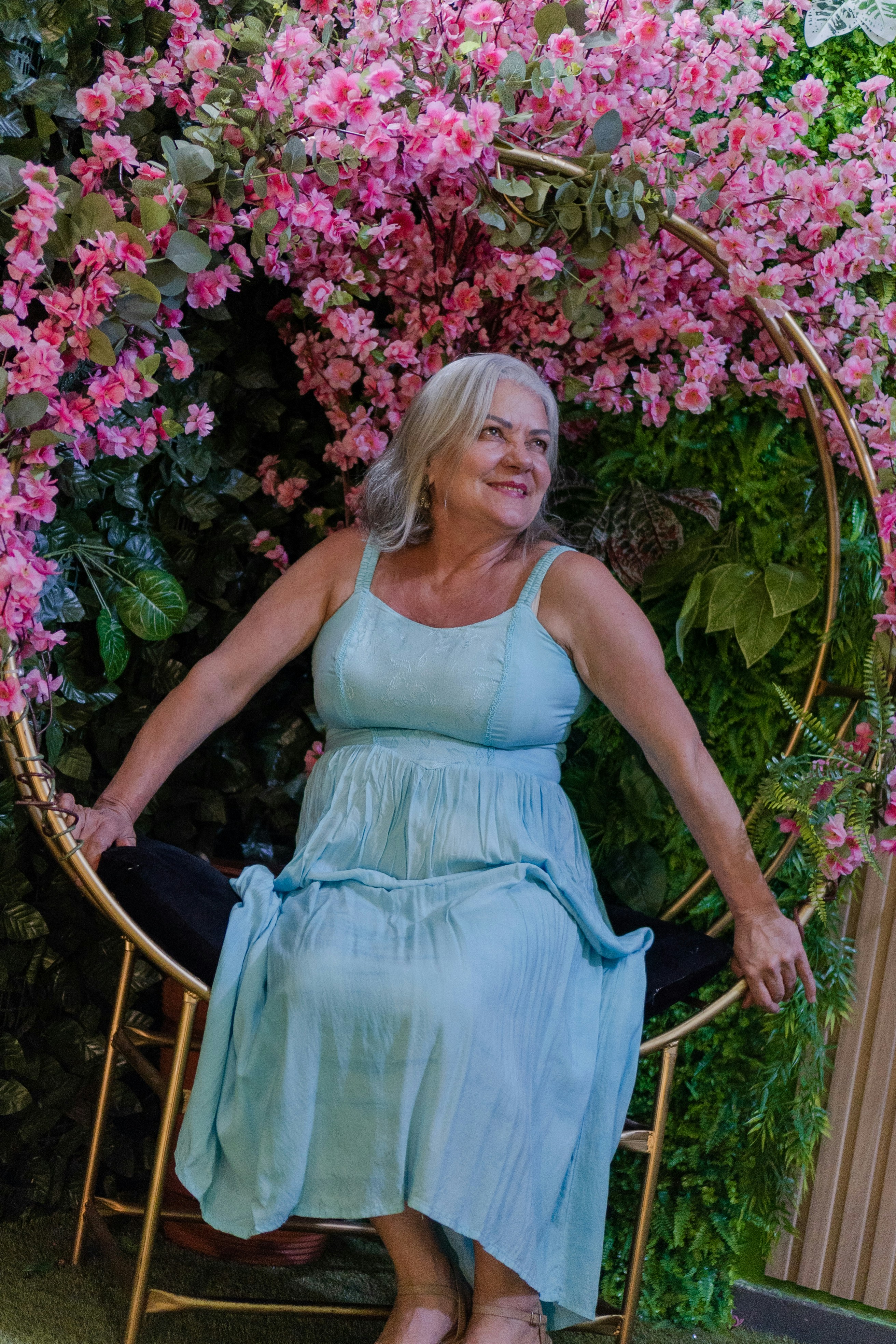 Embracing Serenity Amidst Floral Whispers