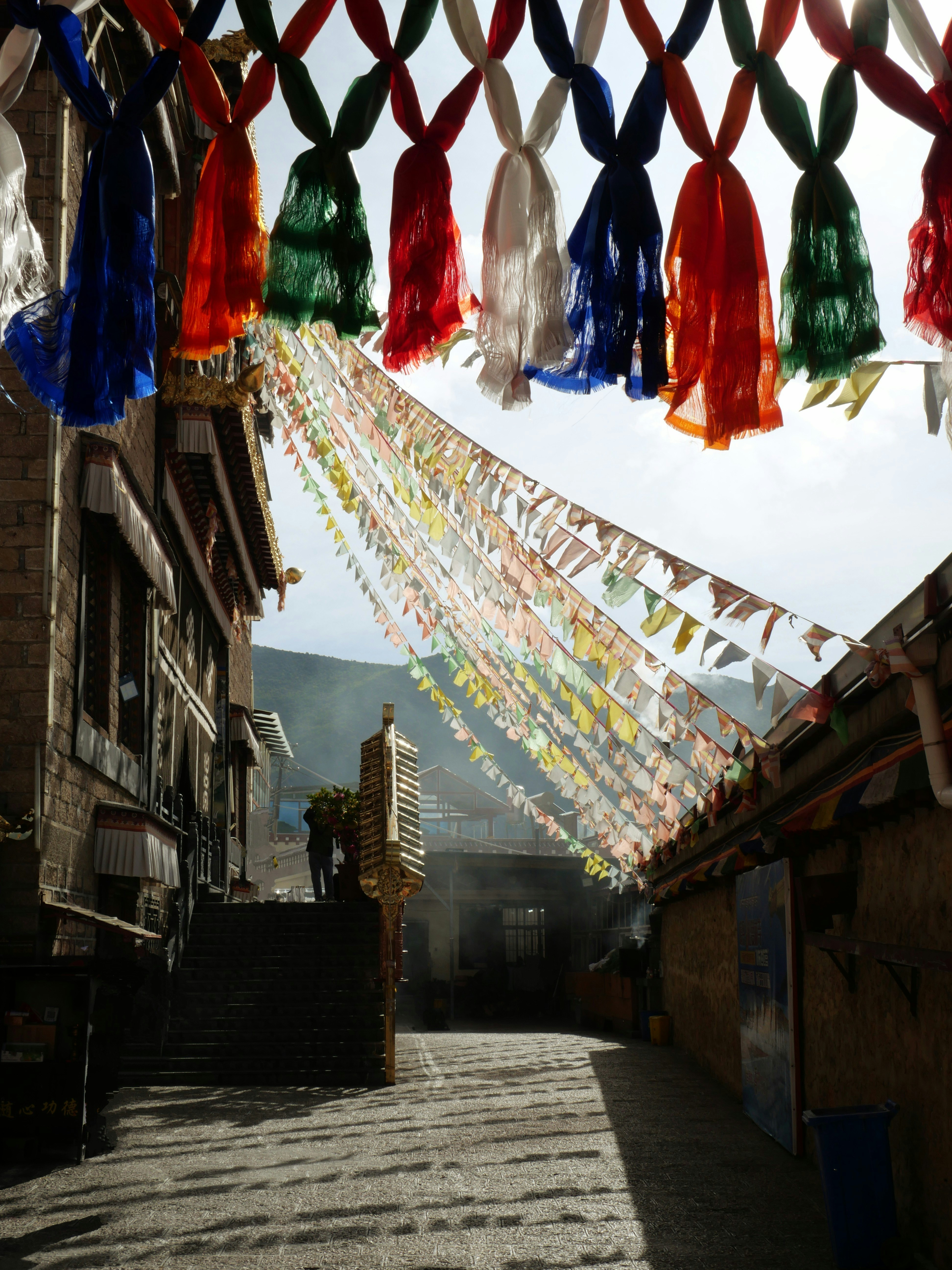 Whispers of Color in a Serene Alleyway