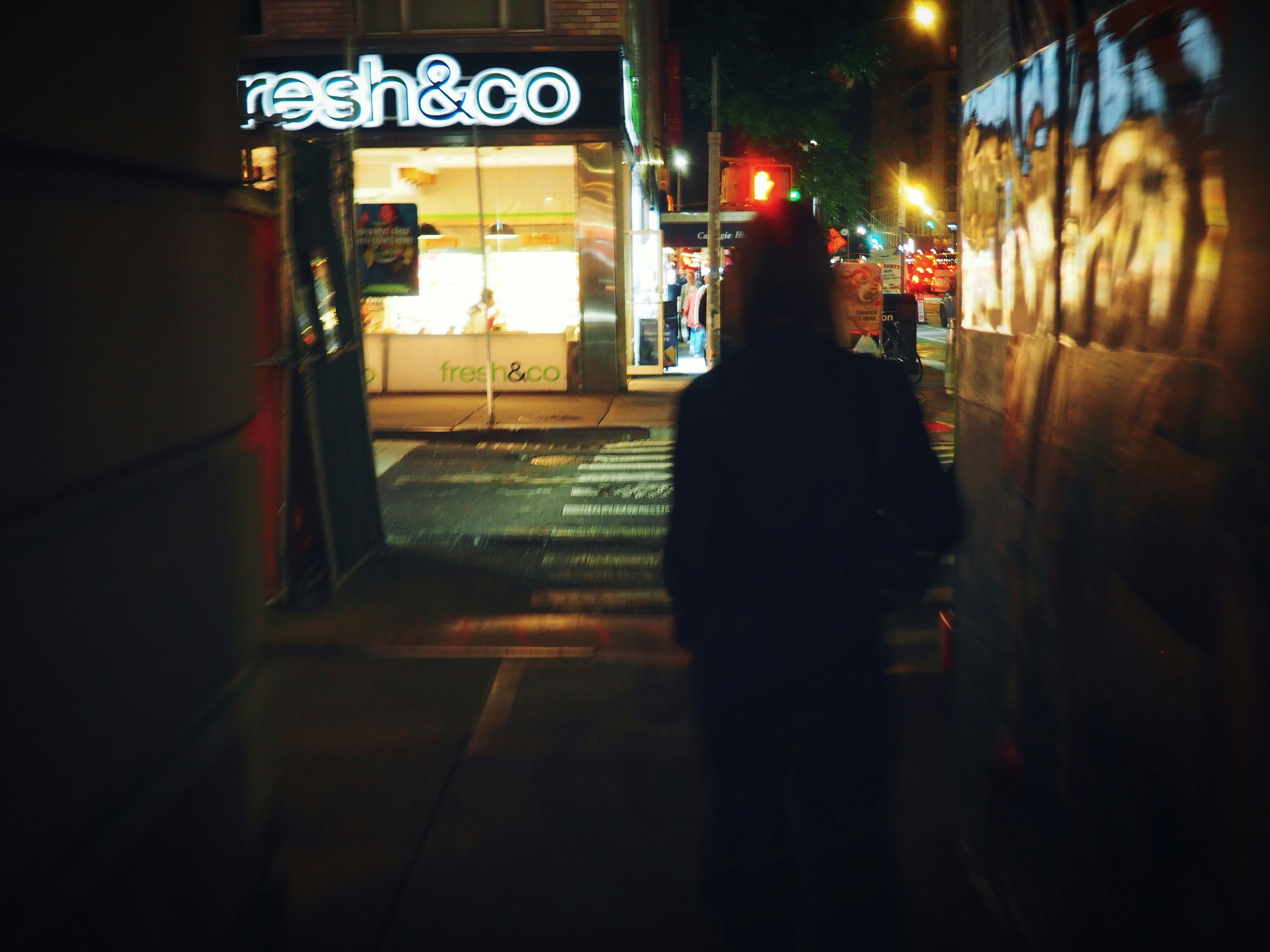 Urban Shadows: A Nighttime Stroll