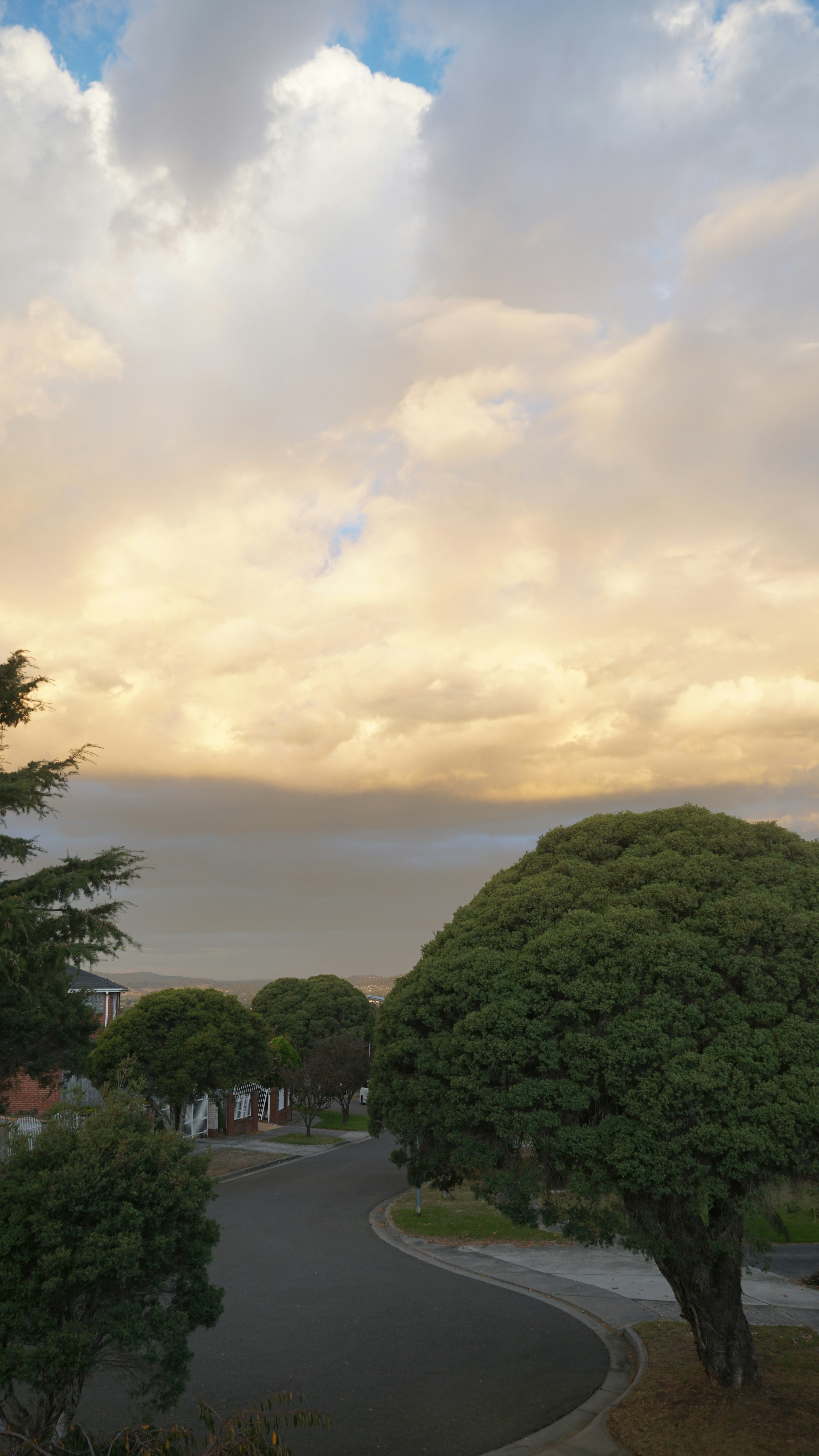 Serene Curves of Suburban Twilight