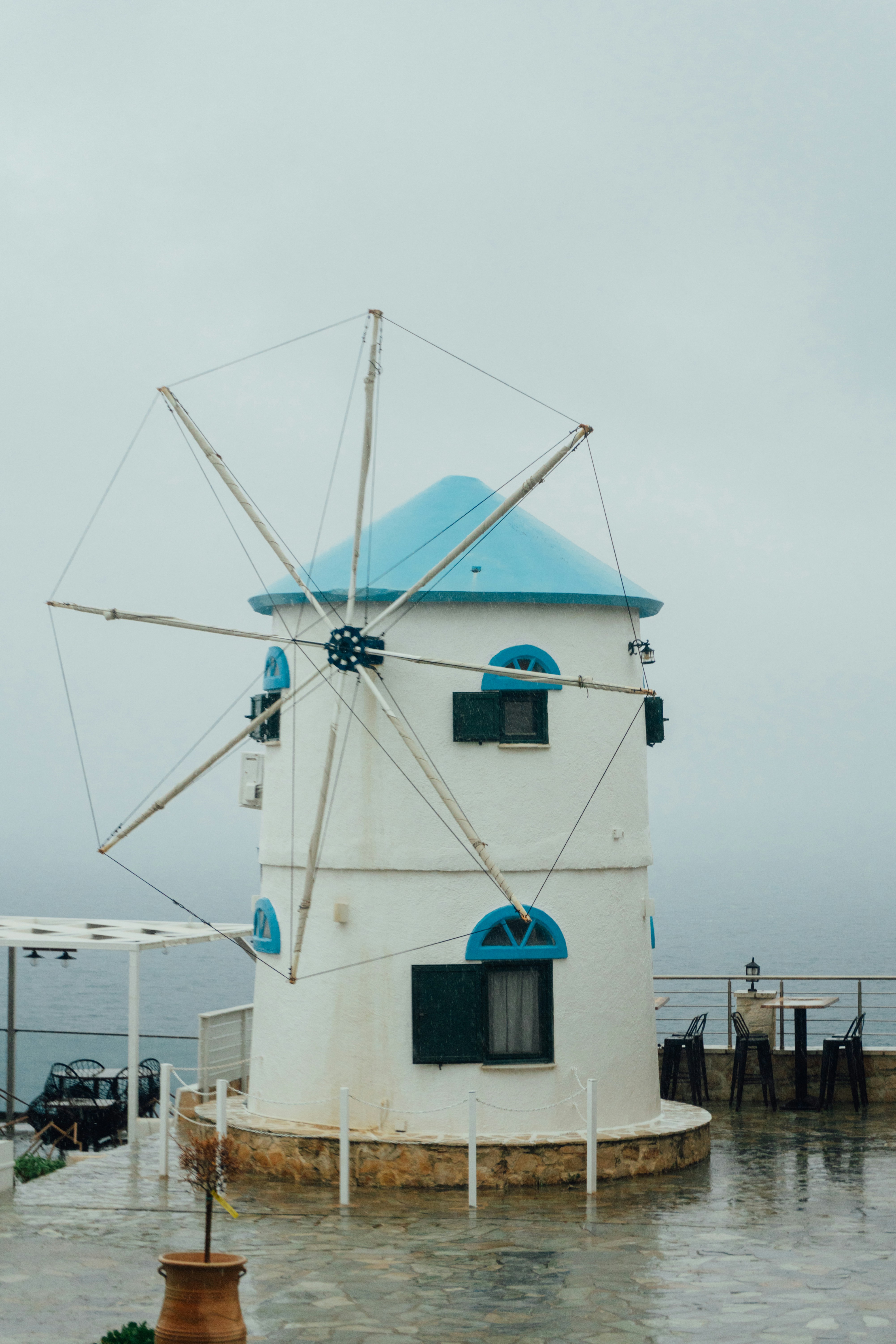 Whispers of the Sea: A Windmill's Solitude