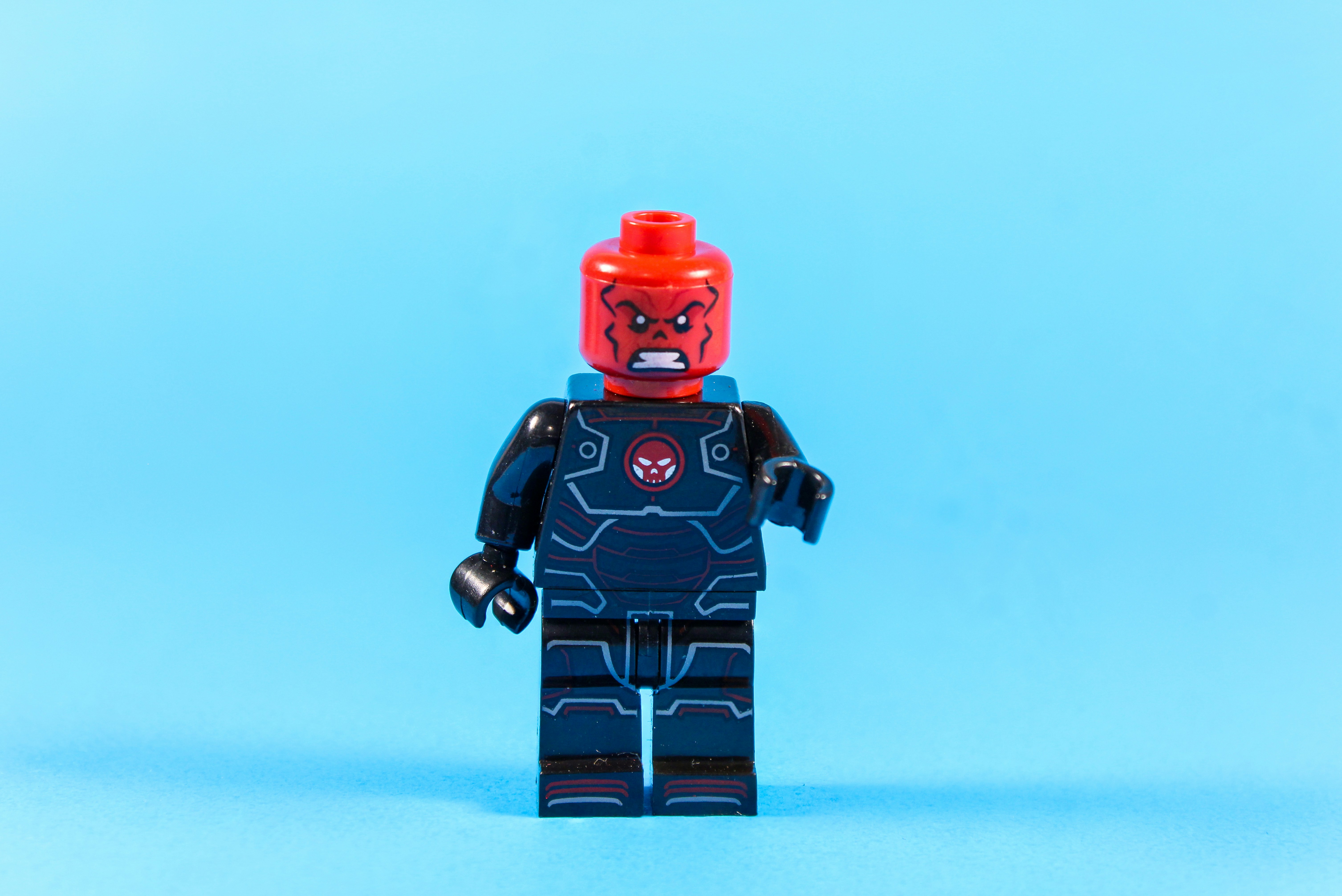 The Crimson Sentinel: A Lego Hero's Standoff