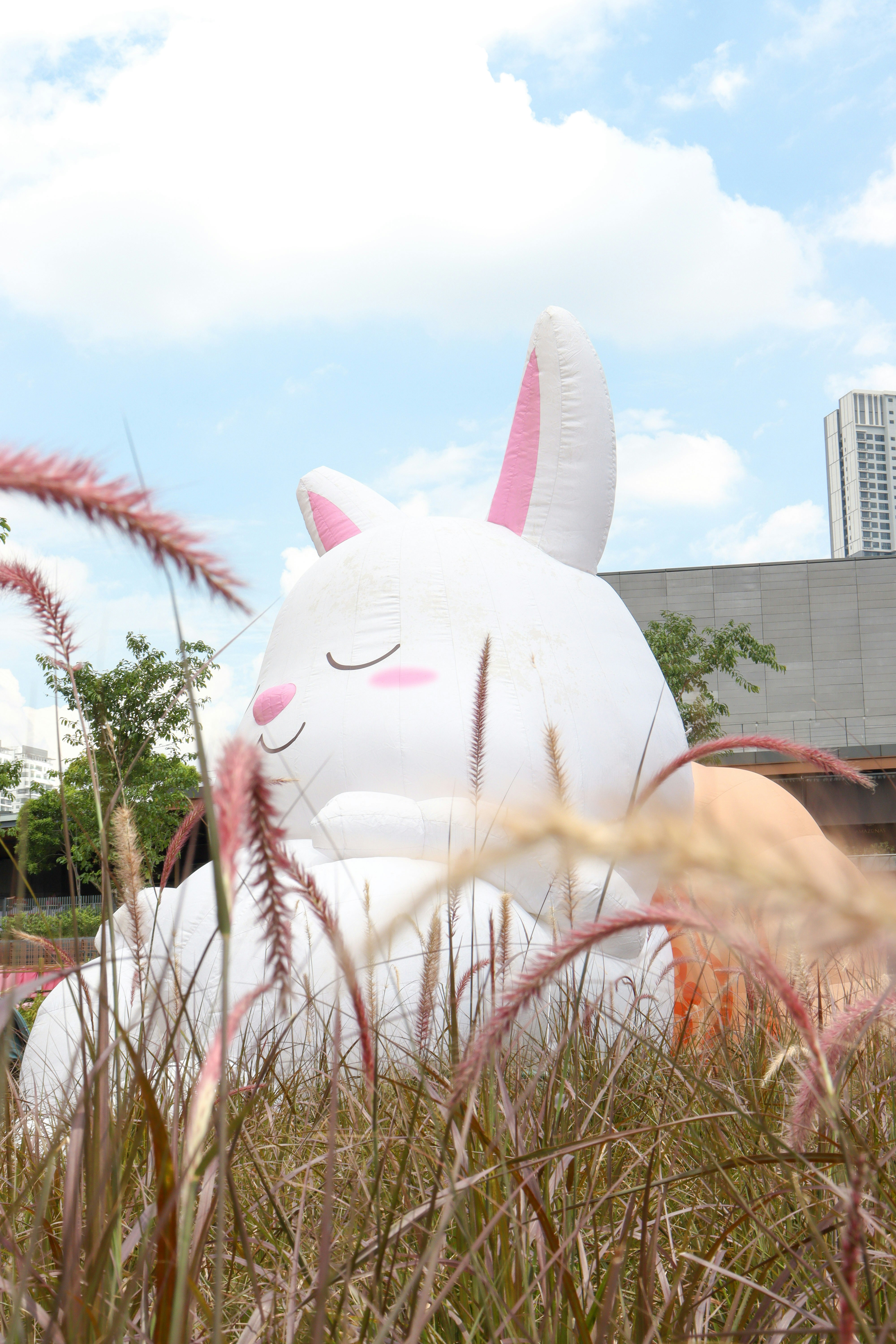 Whimsical Serenity: The Inflatable Bunny Retreat
