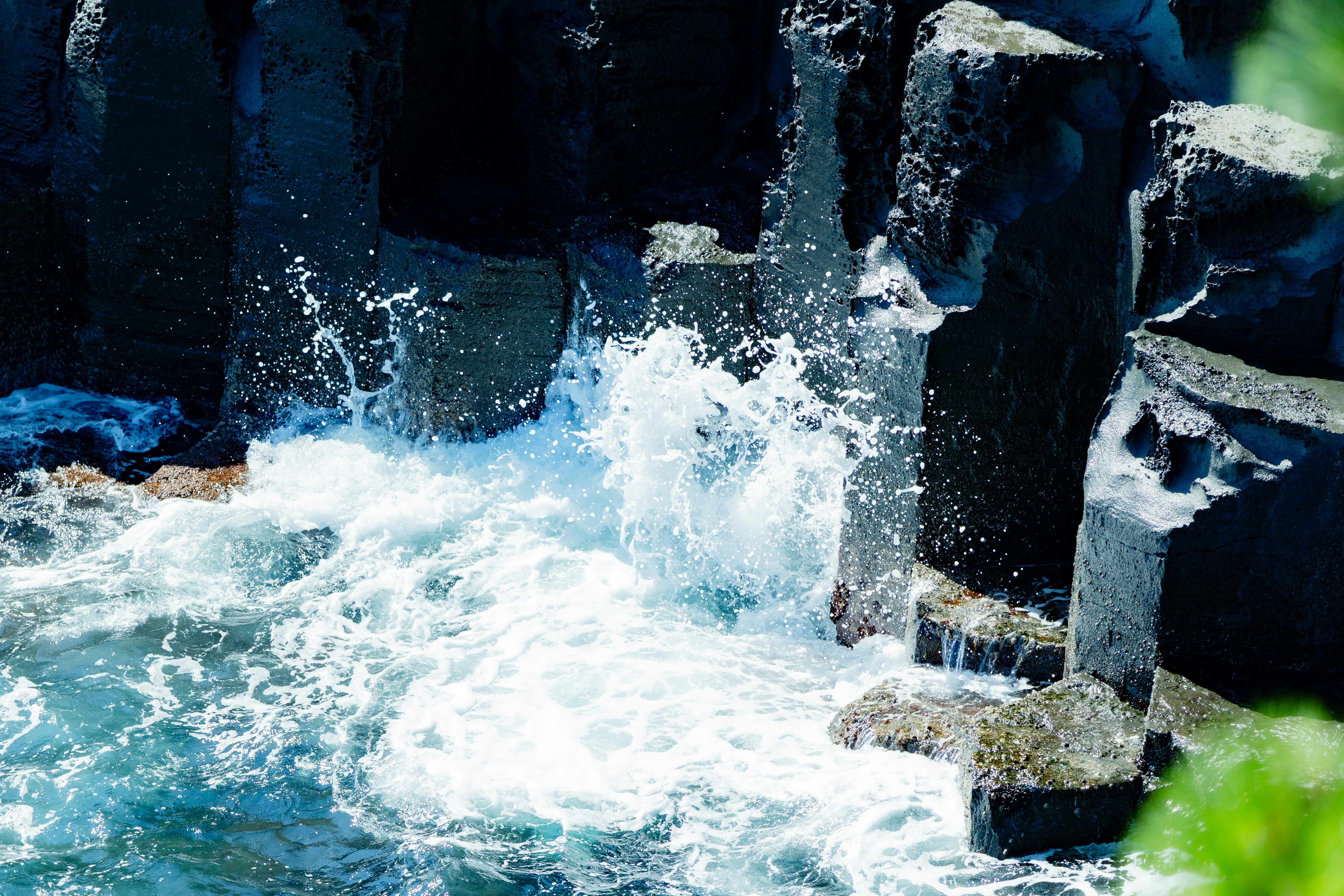 Nature's Dance: The Symphony of Waves and Stone