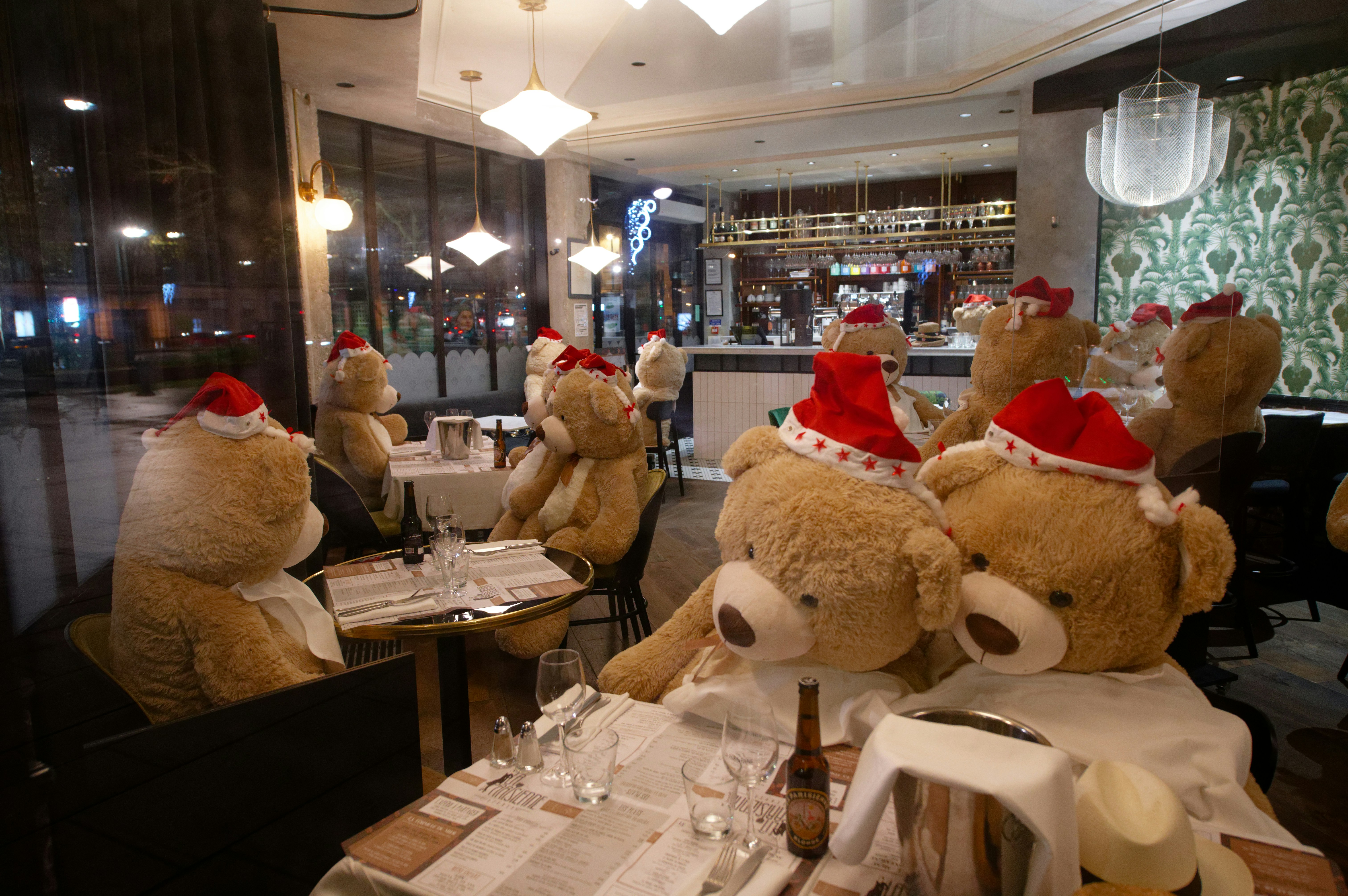 A Whimsical Feast with Festive Bears