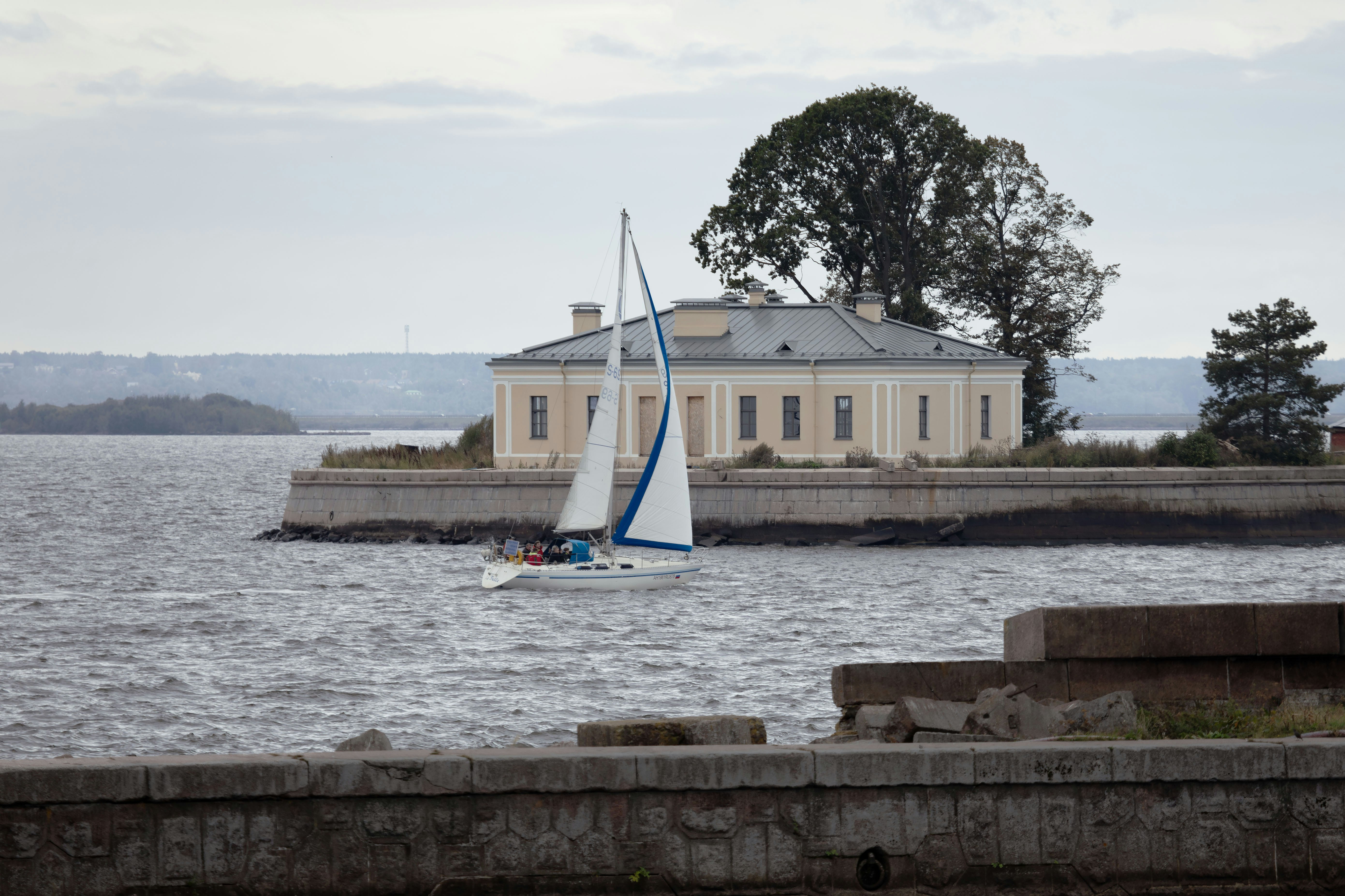 Sailing Serenity: A Glimpse of Coastal Tranquility