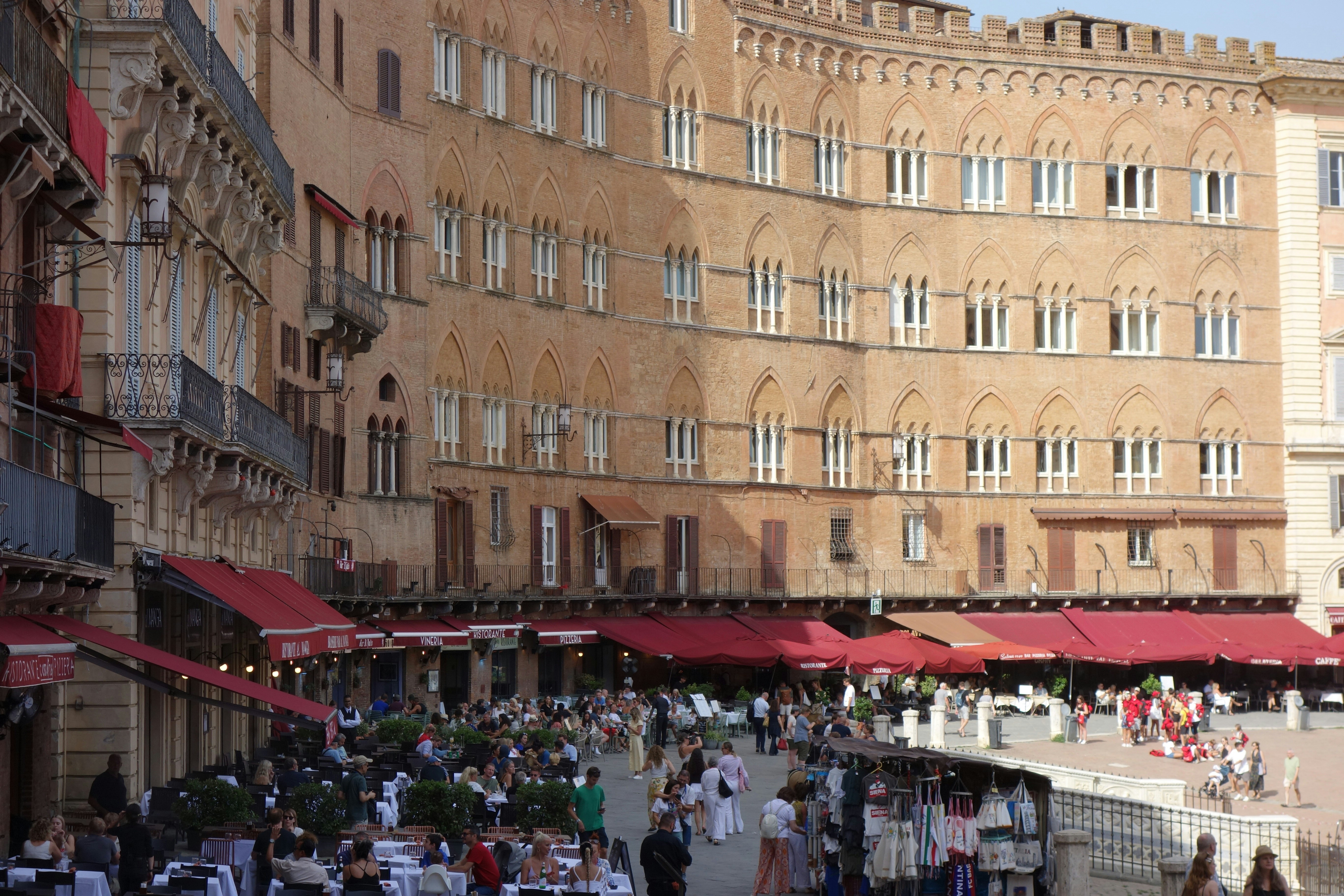 A Vibrant Gathering in Siena's Historic Square