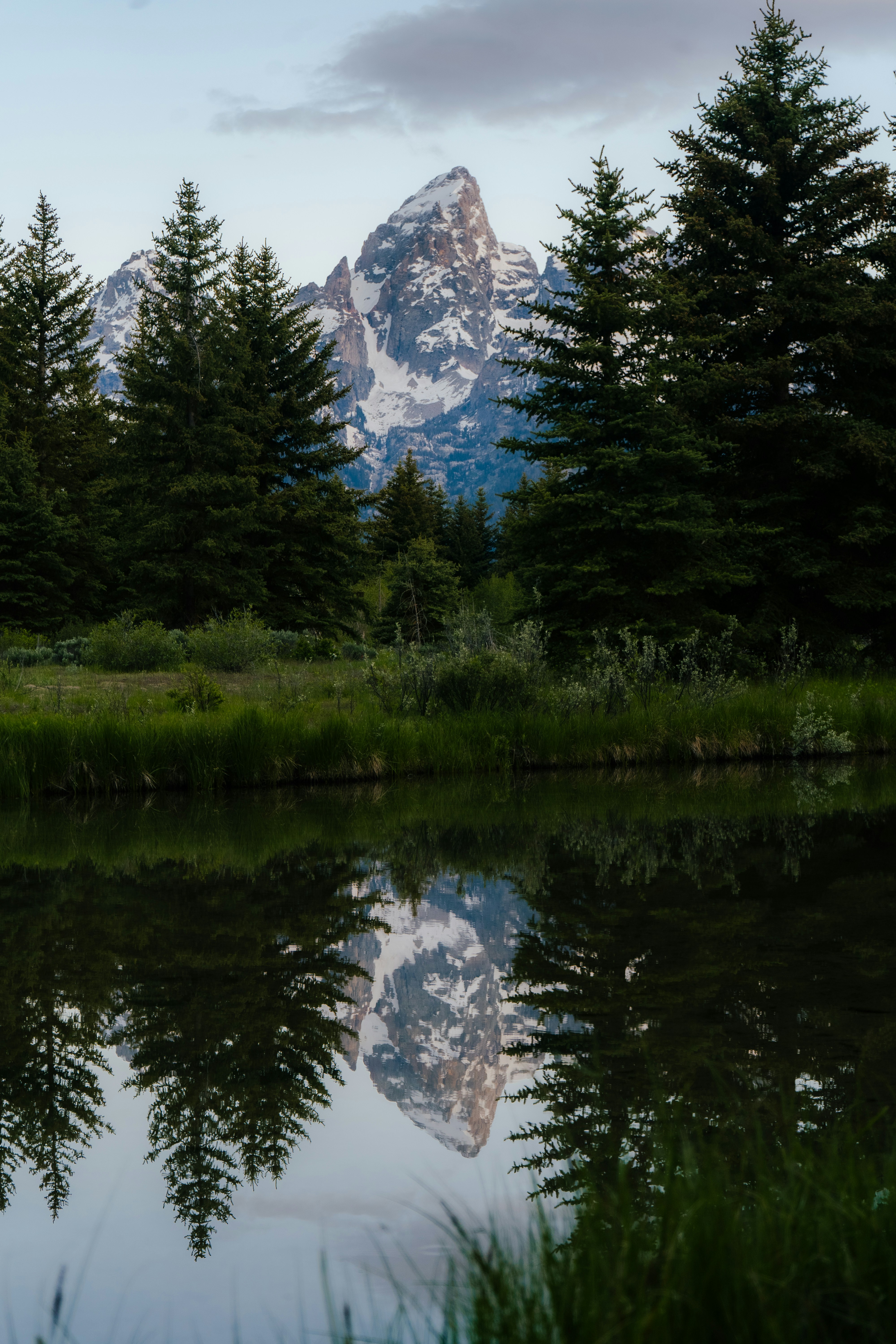 Reflections of Majesty: The Grand Teton's Mirror Image
