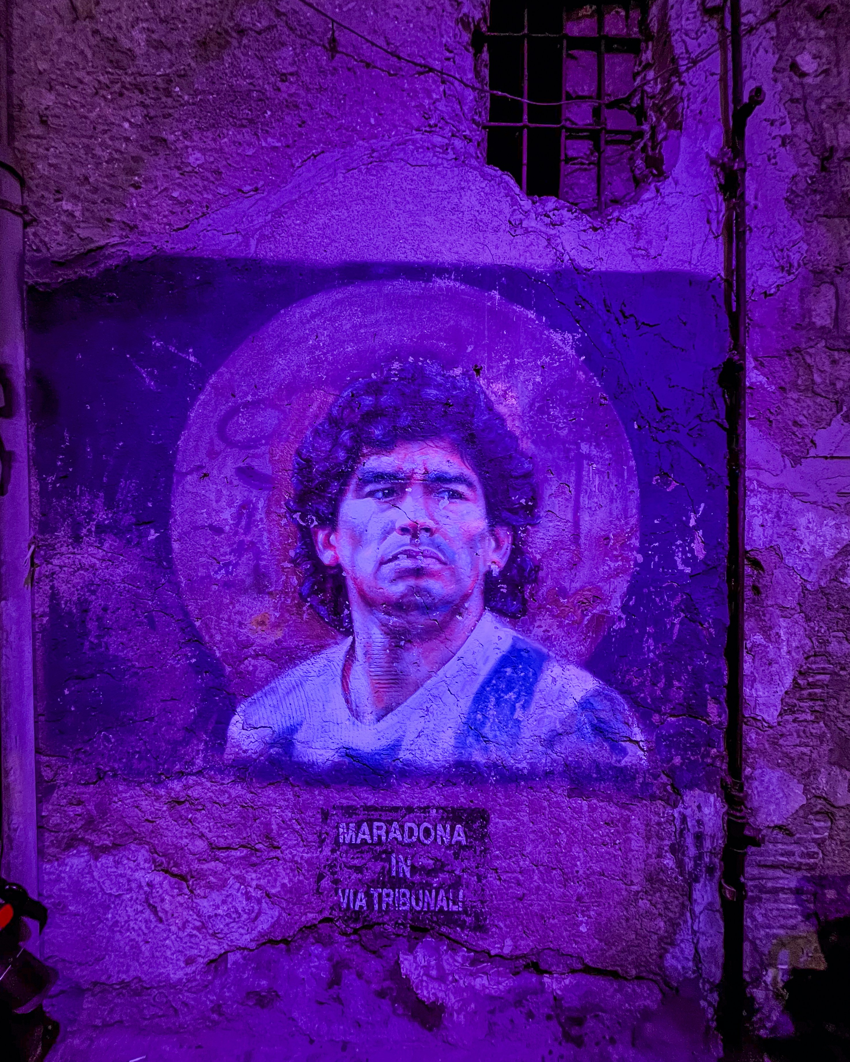 Vibrant Tribute to a Football Legend