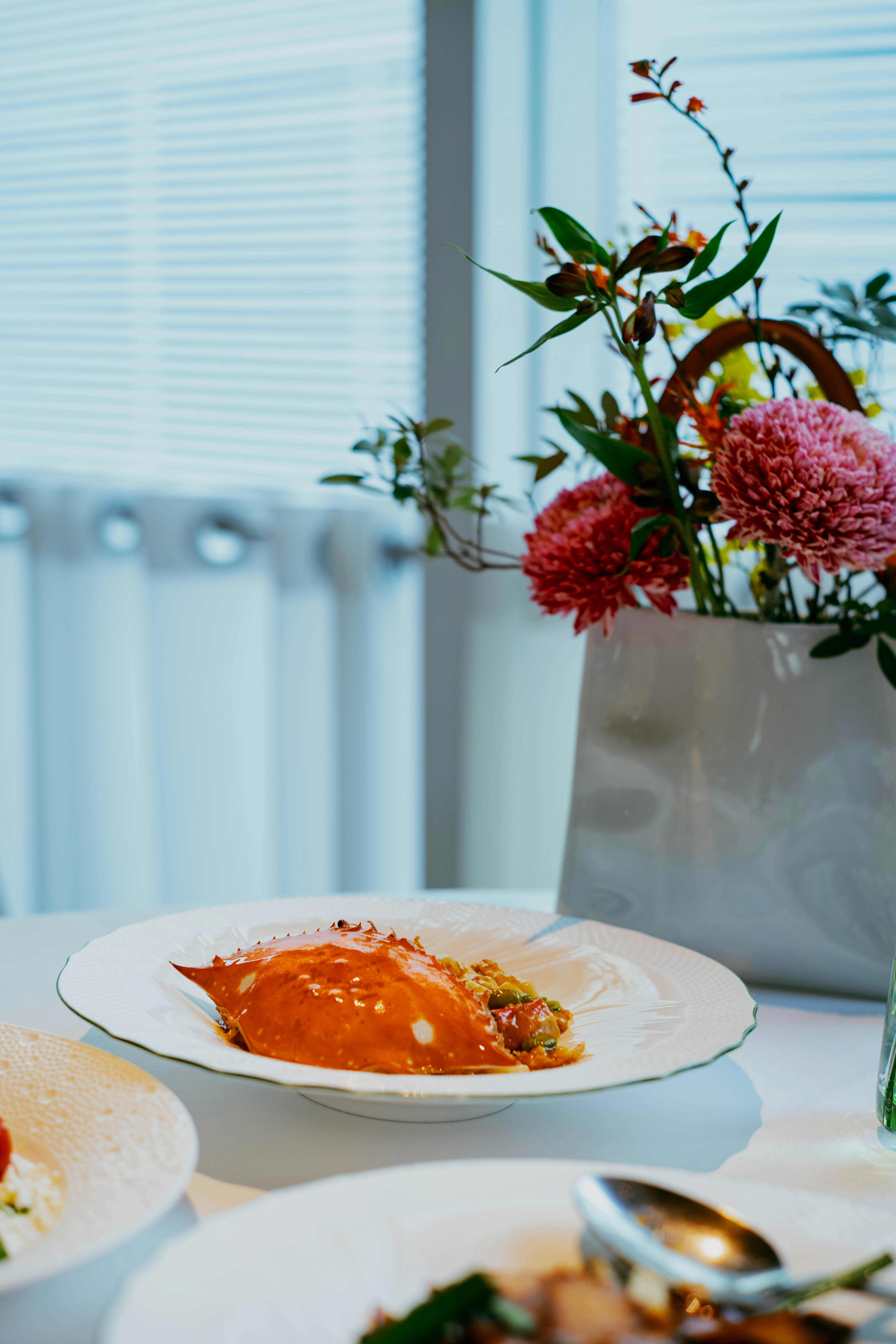 A Culinary Delight Amidst Floral Elegance