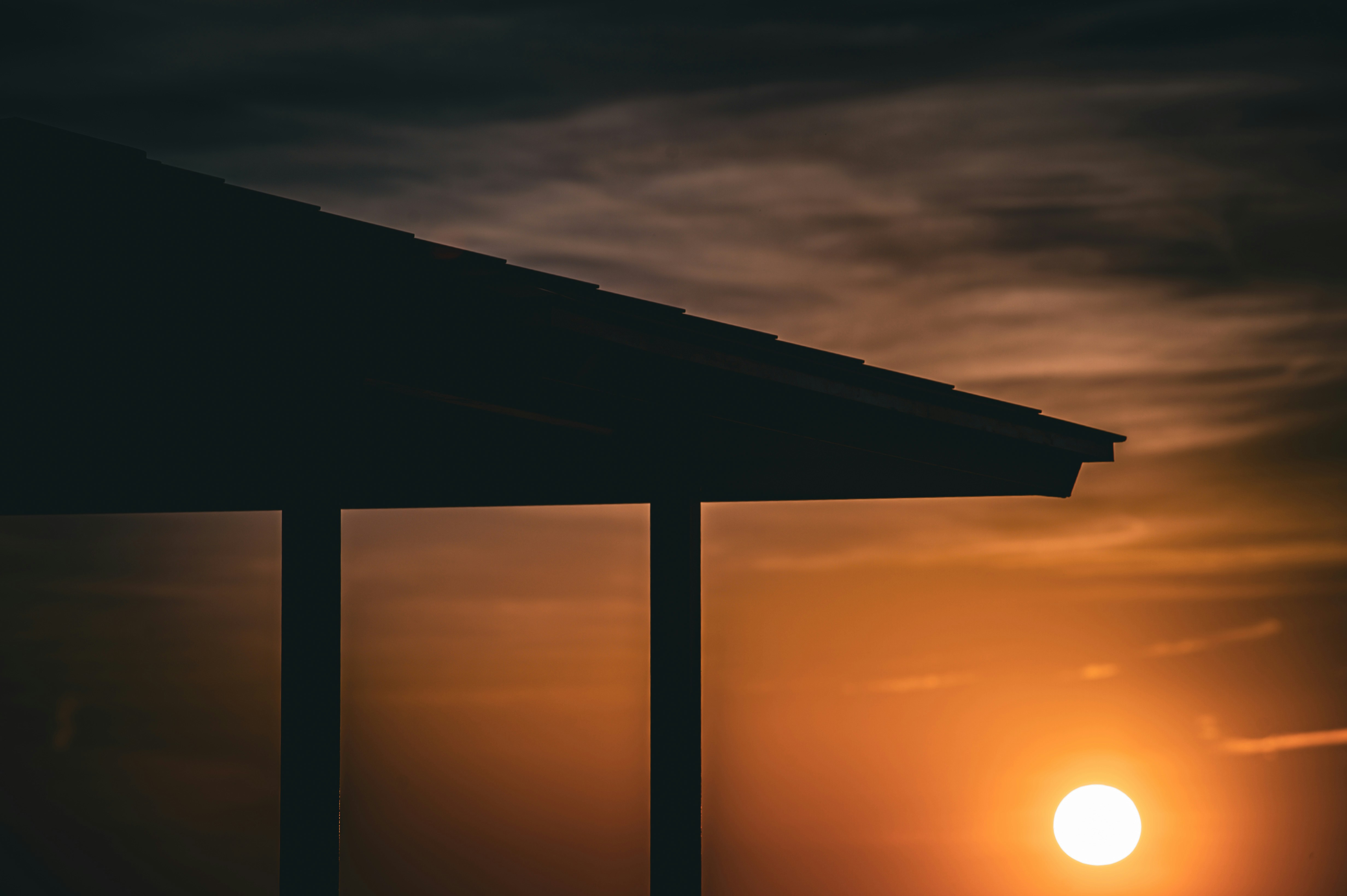 Silhouette of Serenity: A Sunset's Embrace
