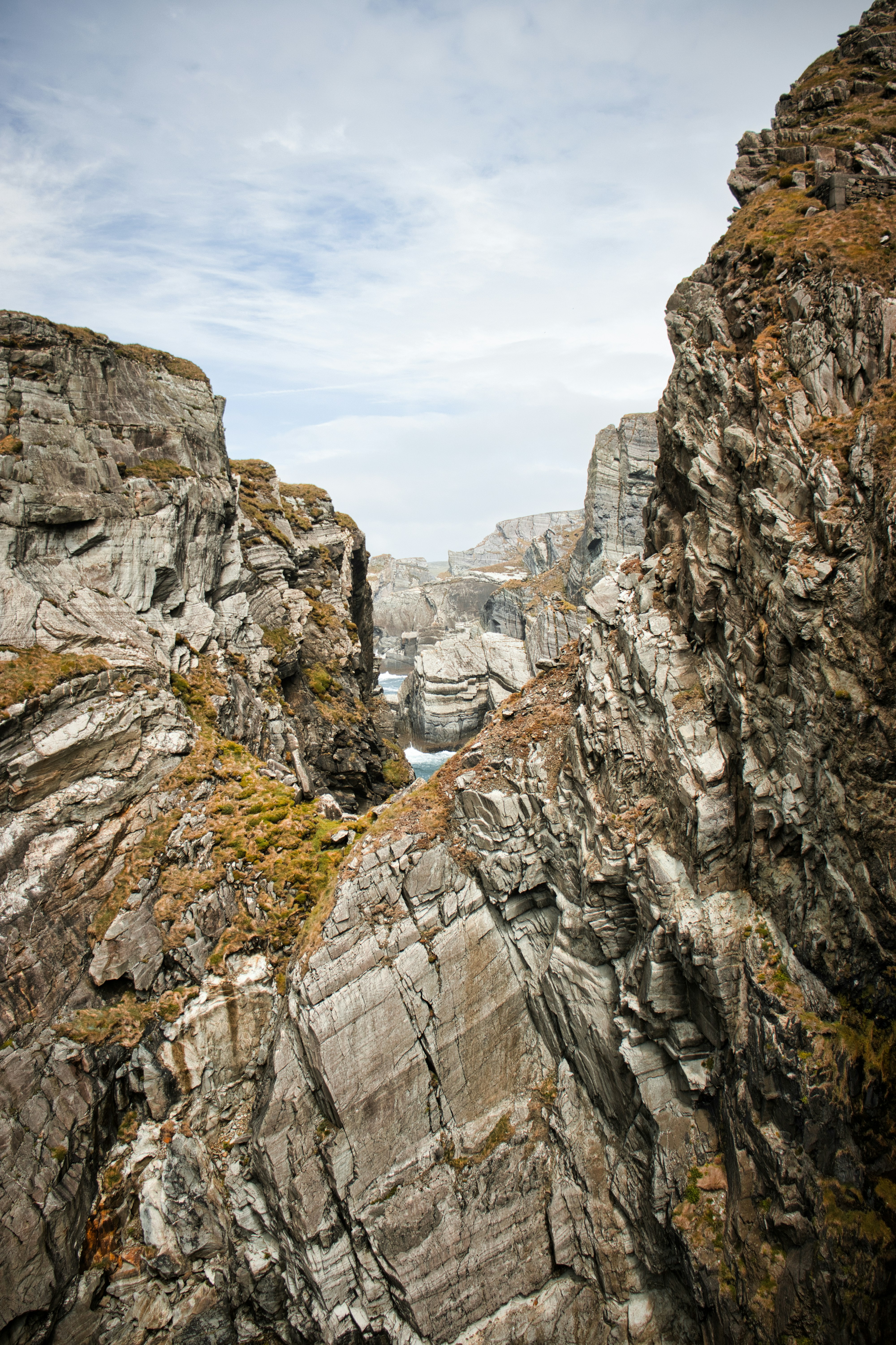 Gnarled Fjord Pass: Light and Rock in a Narrow Gorge