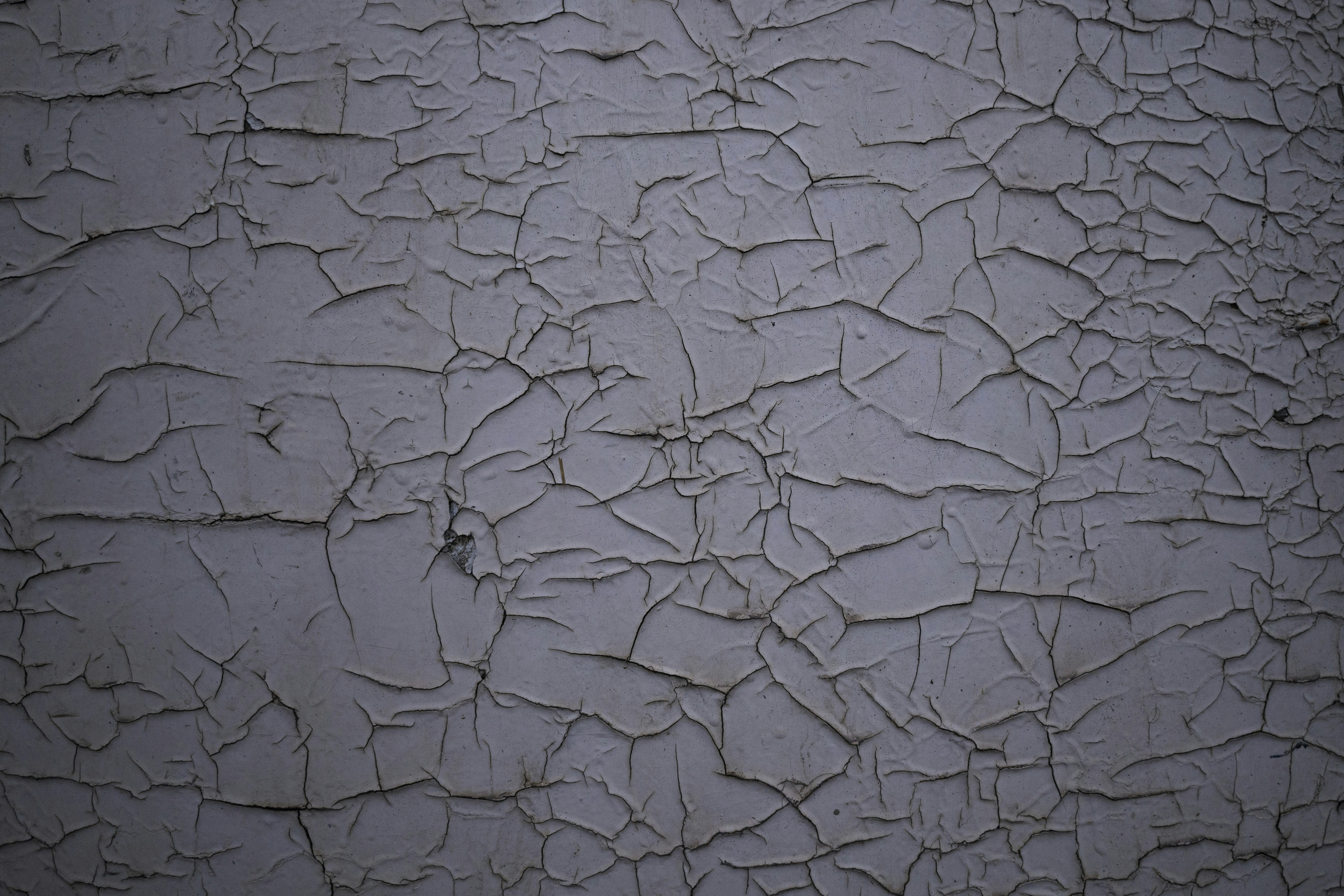 Cracked grey paint texture on a surface