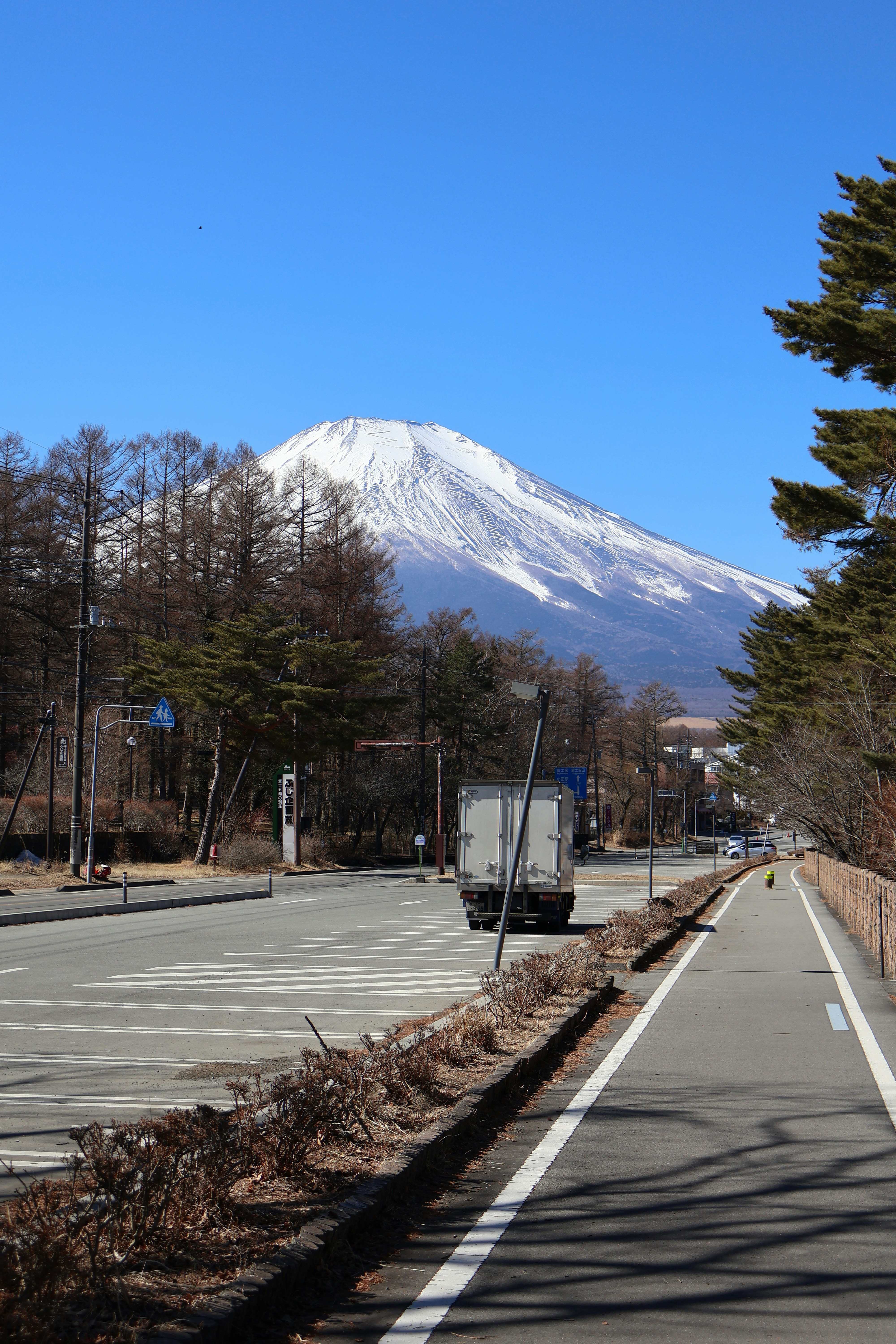 The Silent Sentinel: Mount Fuji in Winter's Embrace