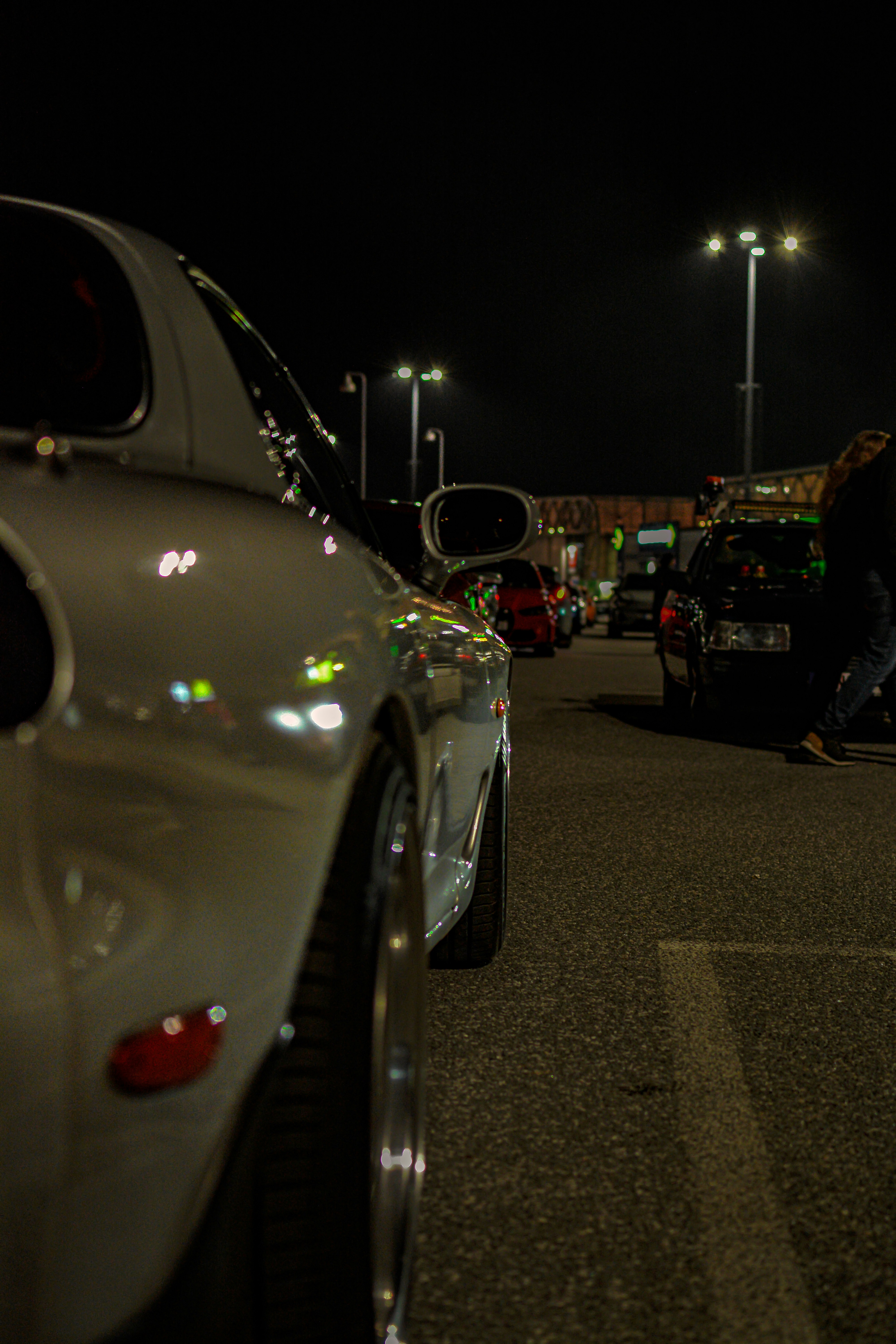 Nighttime Gathering of Automotive Enthusiasts
