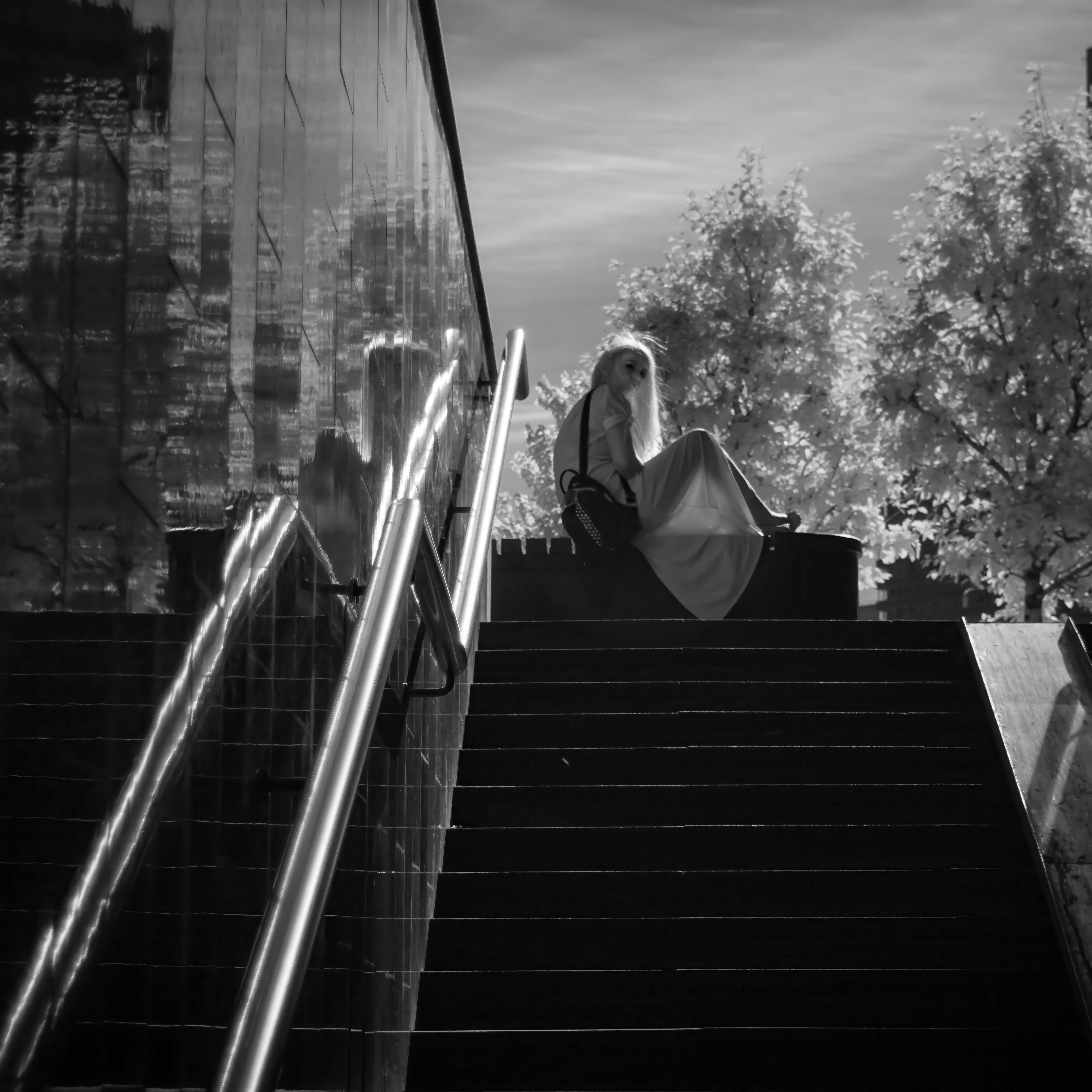 Silent Reflections in Monochrome