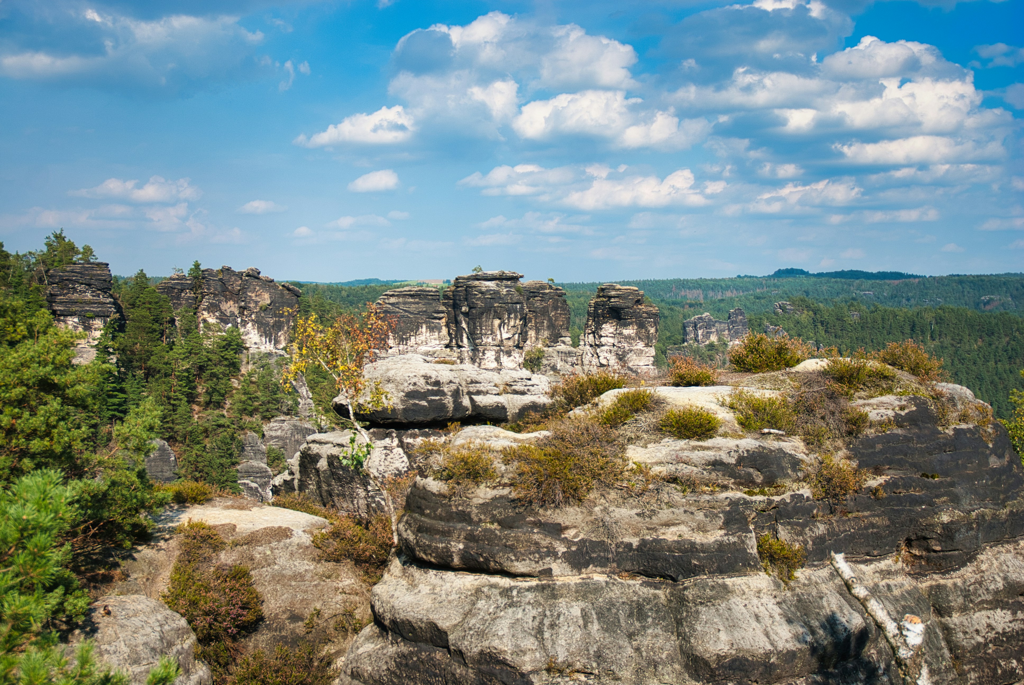 Whispers of Ancient Stone: A Rocky Outcrop Beneath the Sky