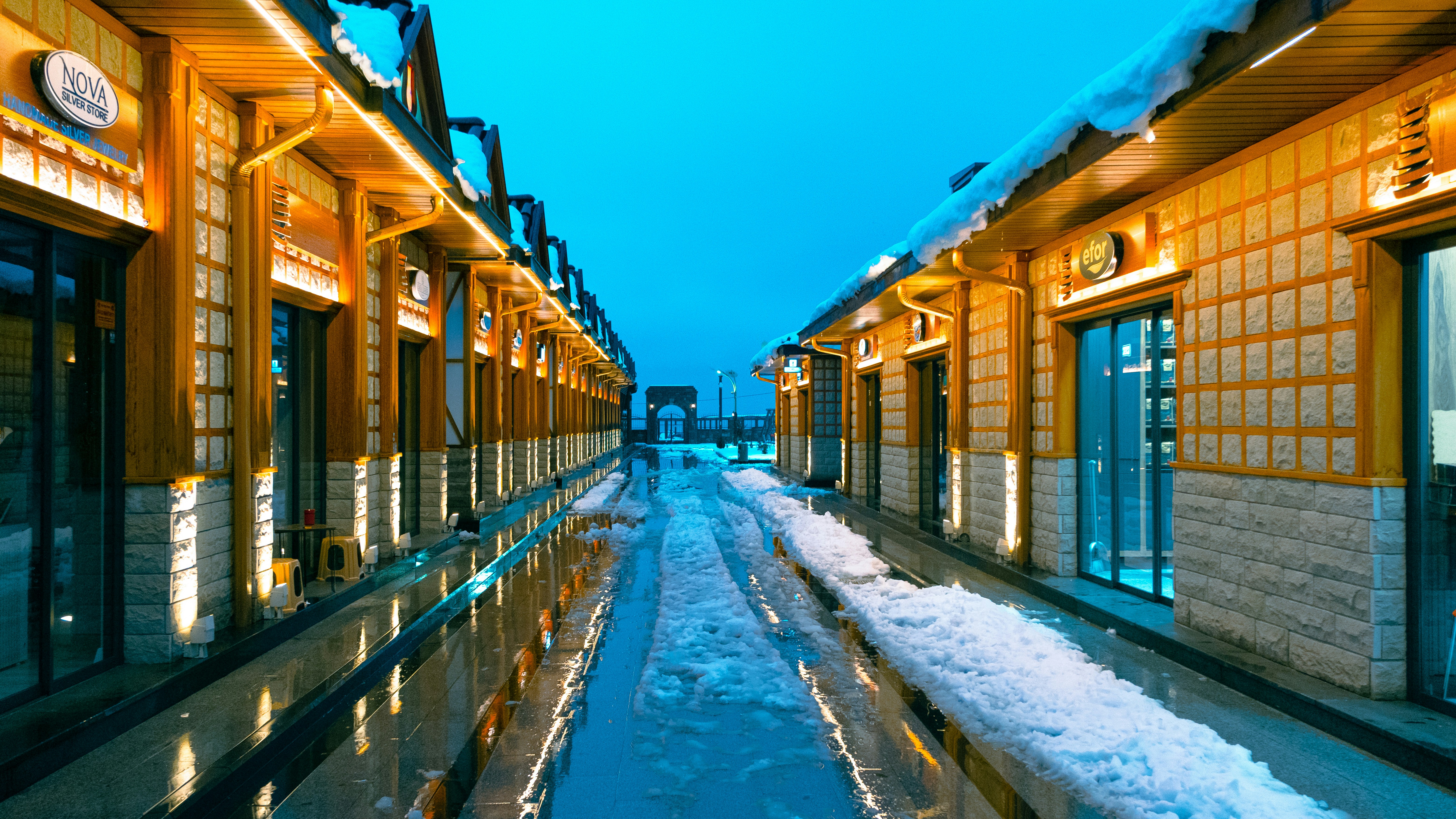 Reflections of Serenity: A Winter's Passage