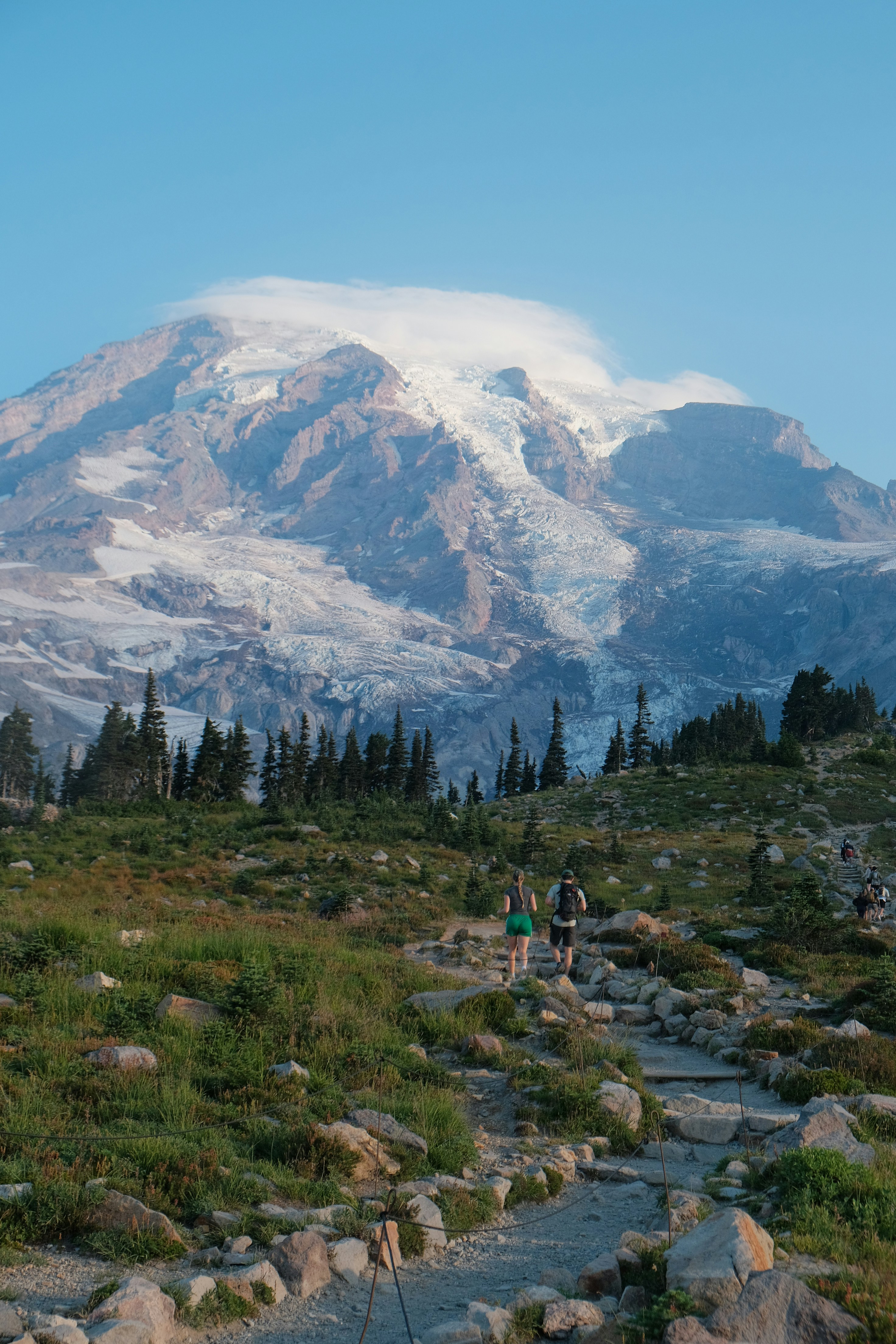 Alpine Trail to the Snow-Dusted Summit