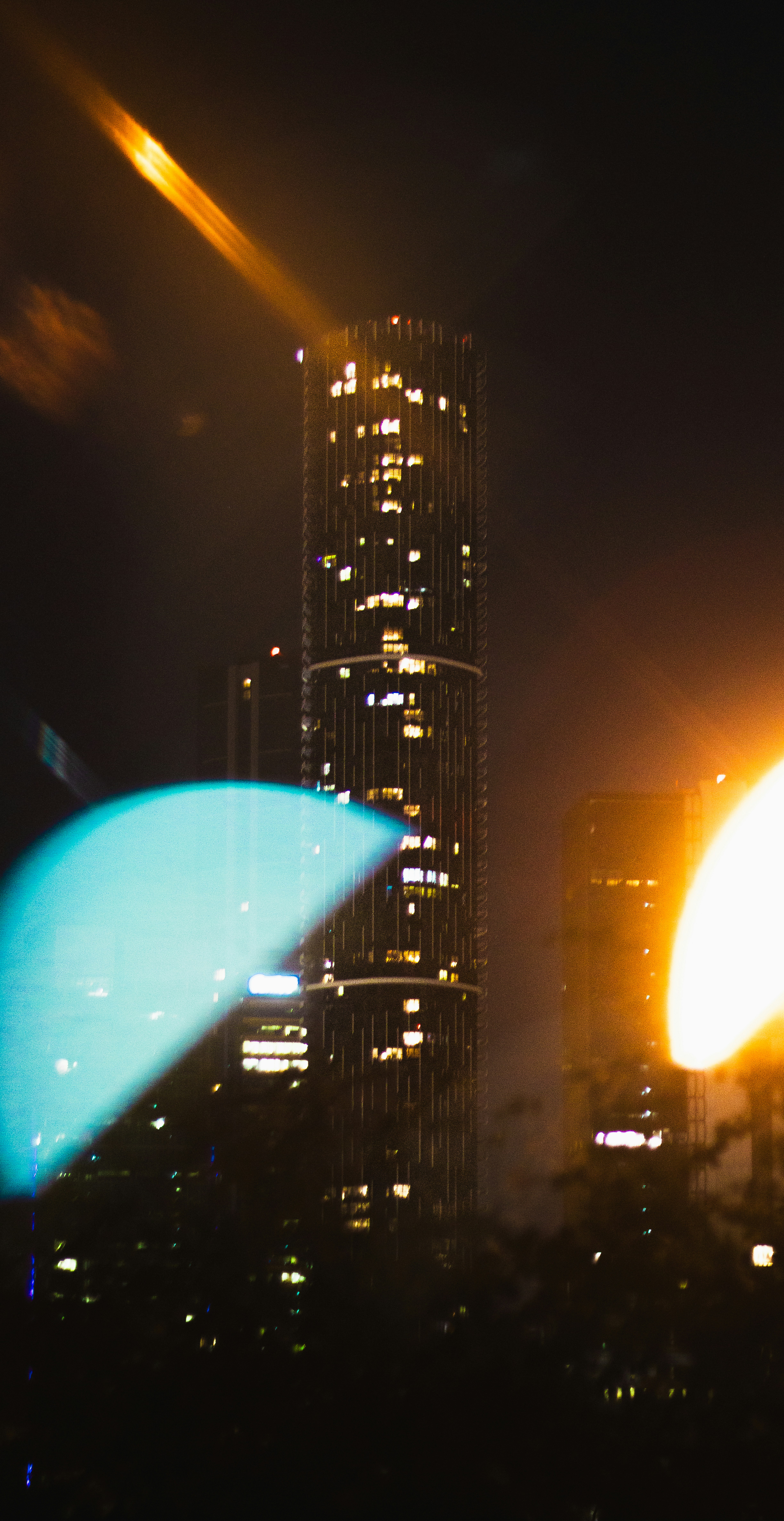 Urban Luminescence: A Tower's Night Glow