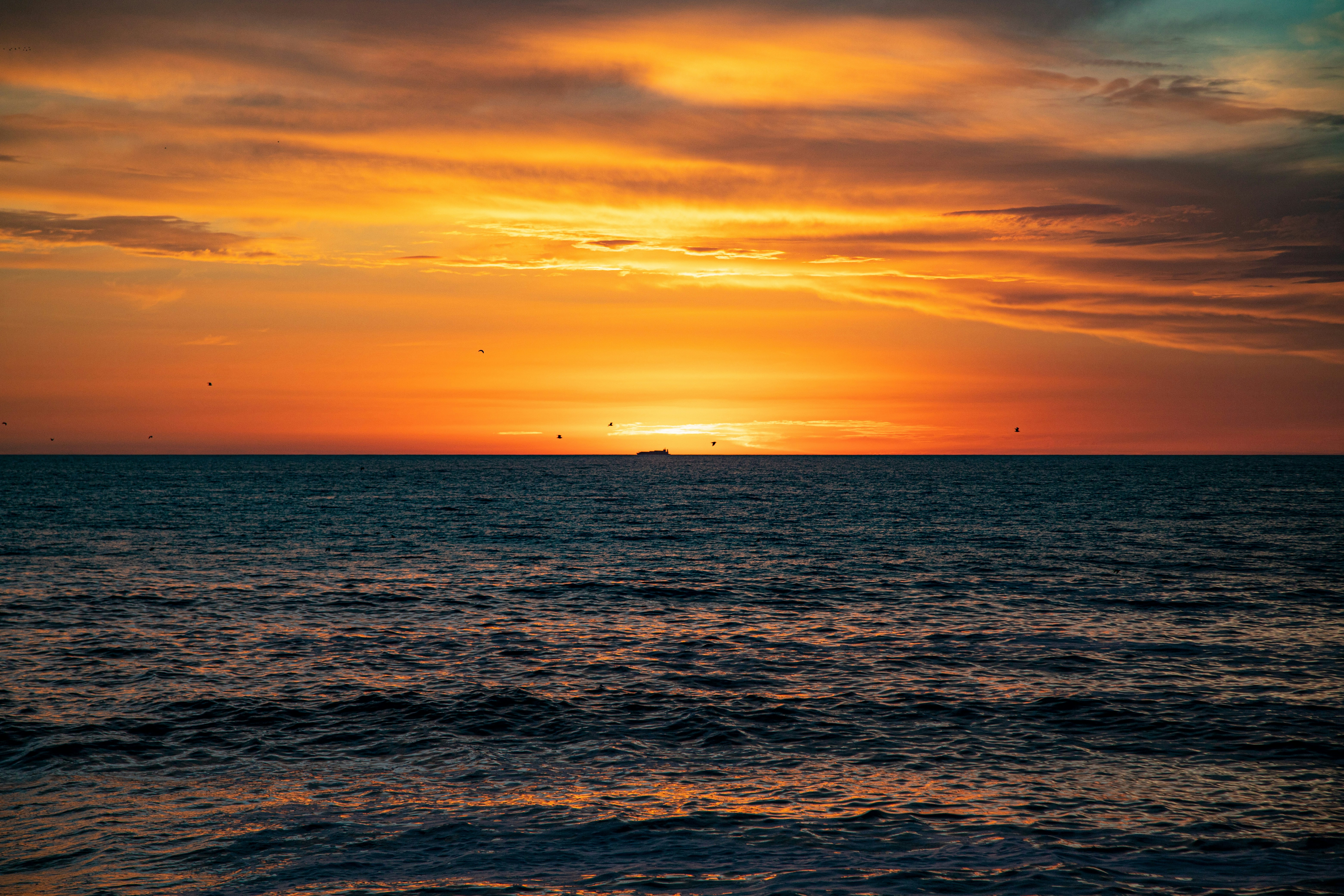 Horizon’s Embrace: A Symphony of Sunset and Sea