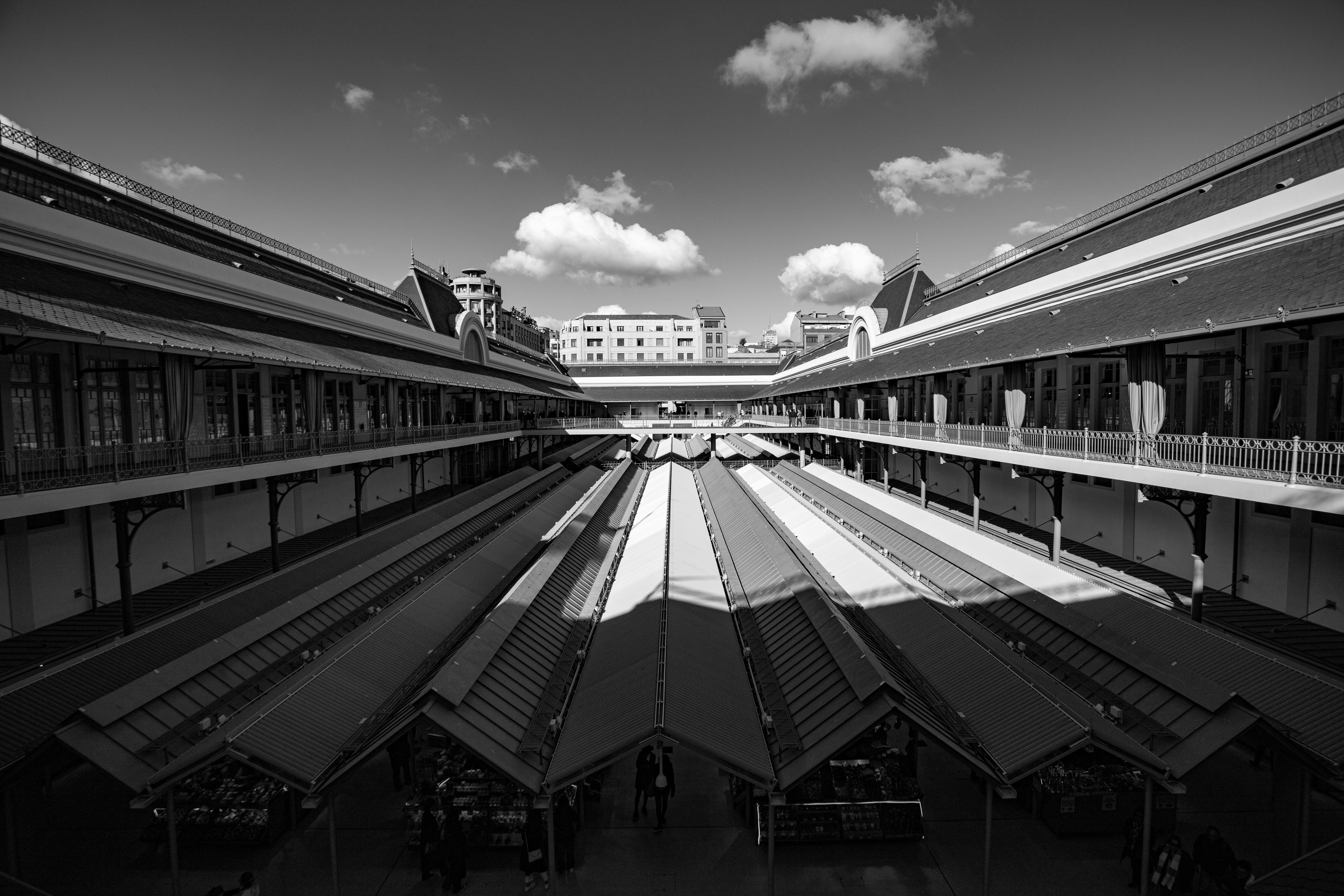 Symphony of Shadows in the Marketplace