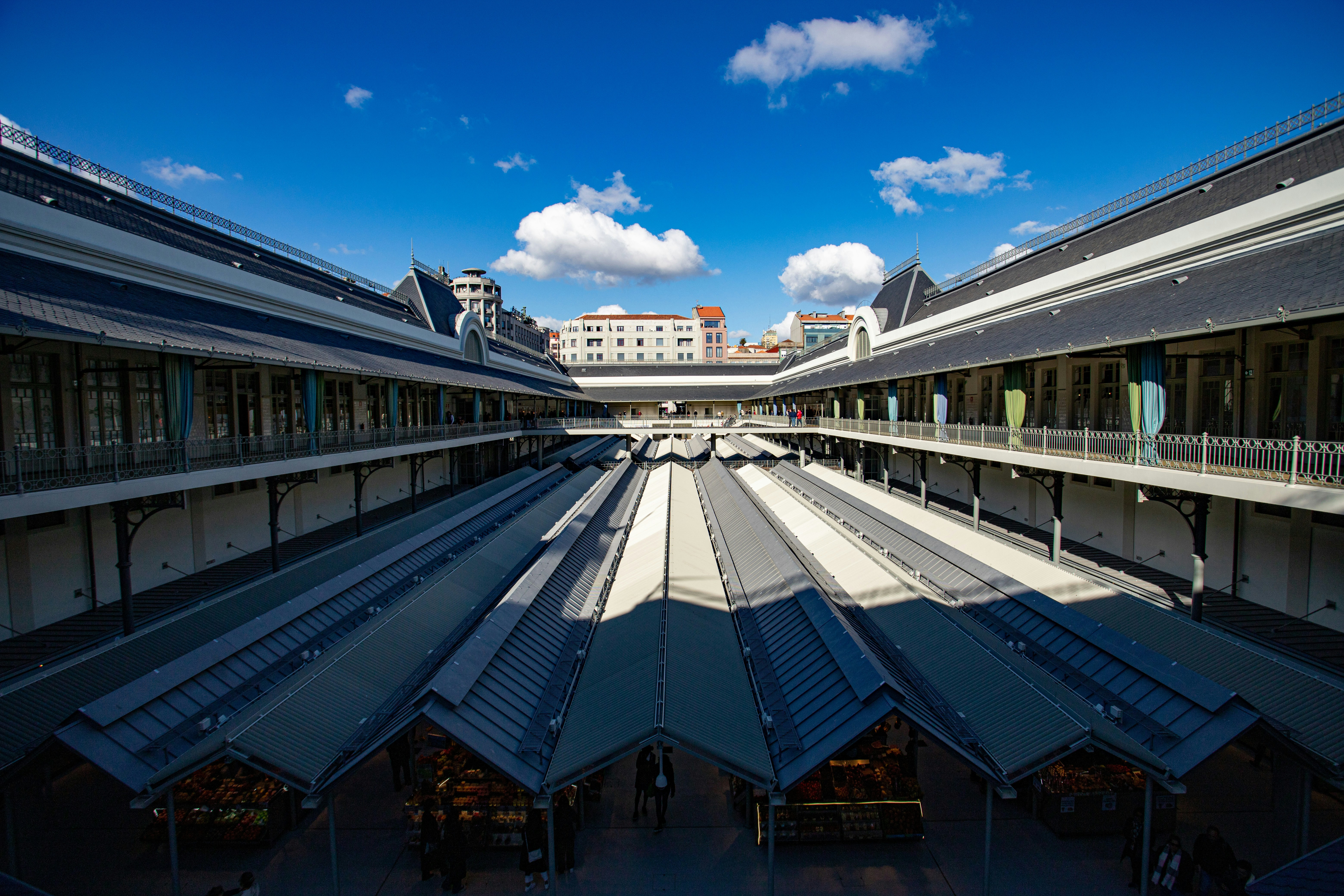 Symphony of Shadows and Light in Urban Market