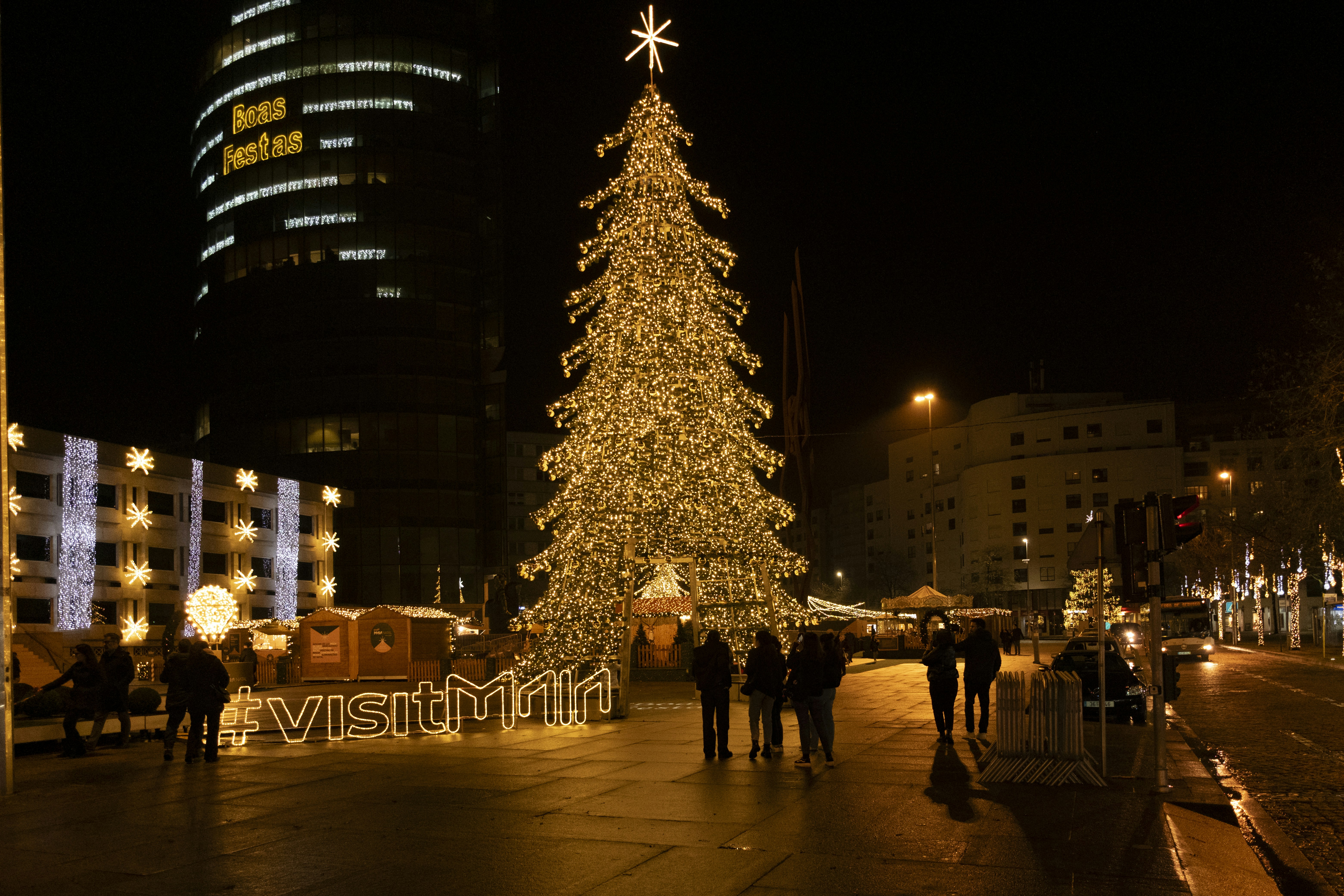 Illuminated Festivities: A Night in Milan