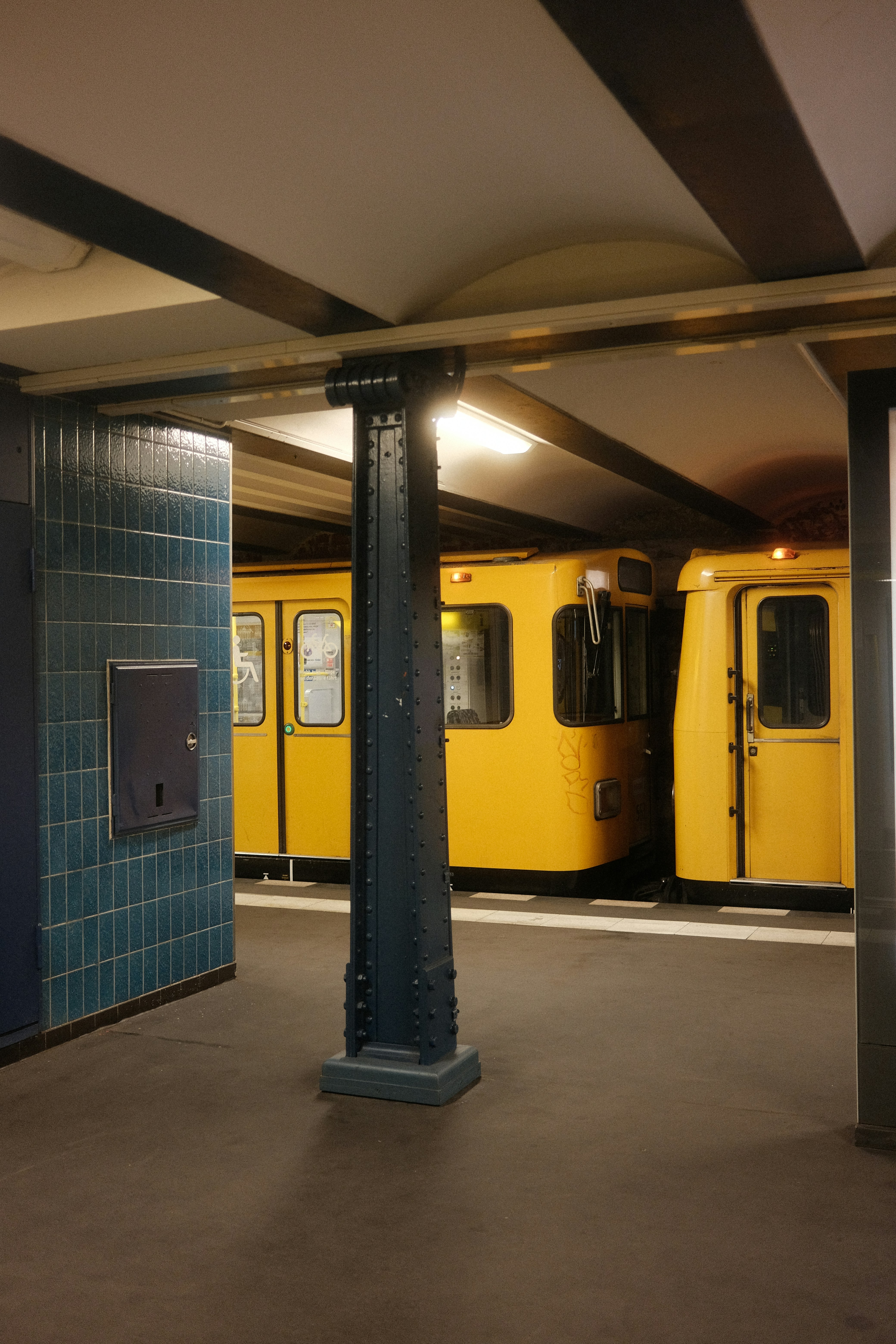Urban Transit Harmony: A Study in Yellow and Steel
