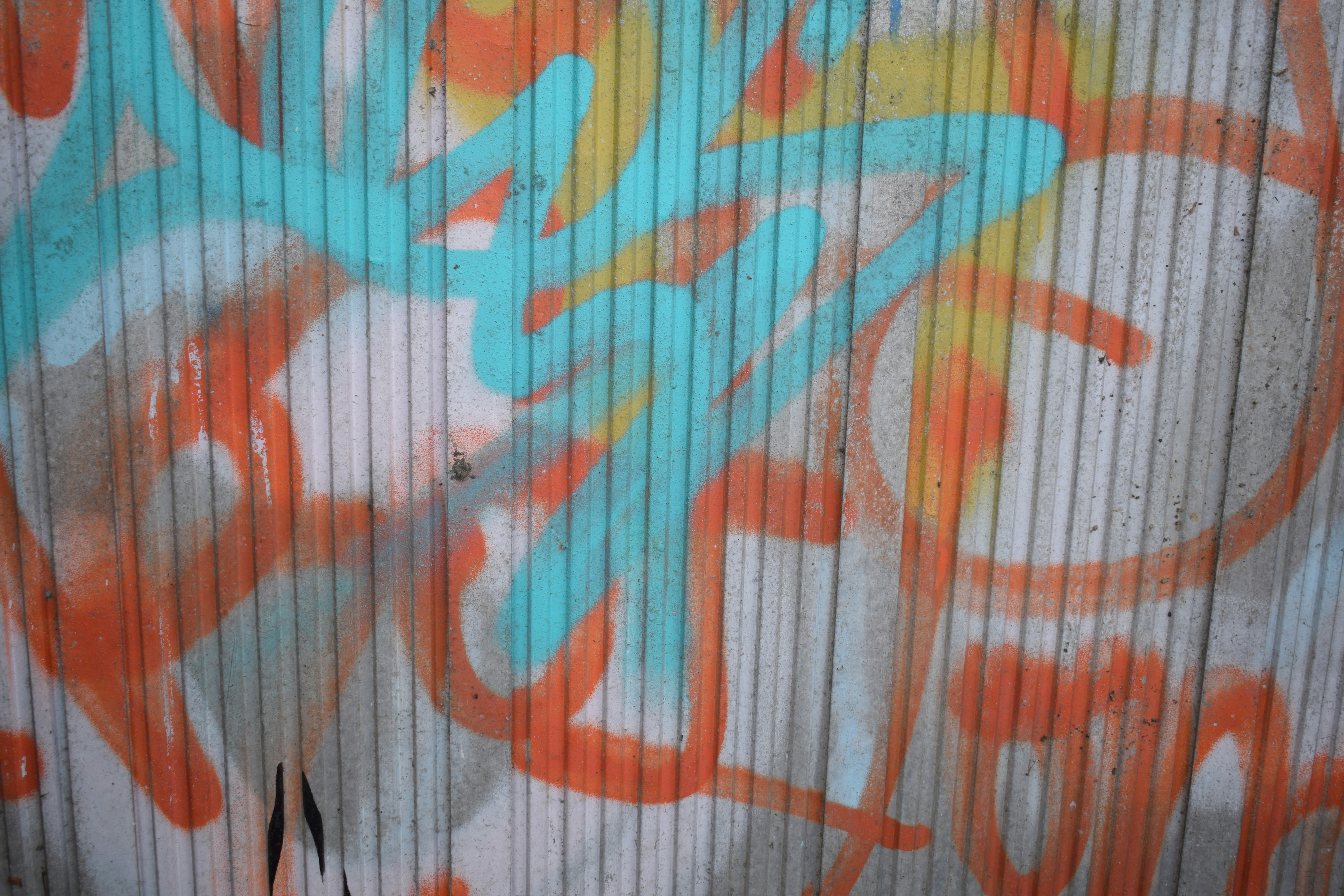 Vibrant Urban Canvas: The Dance of Color and Texture