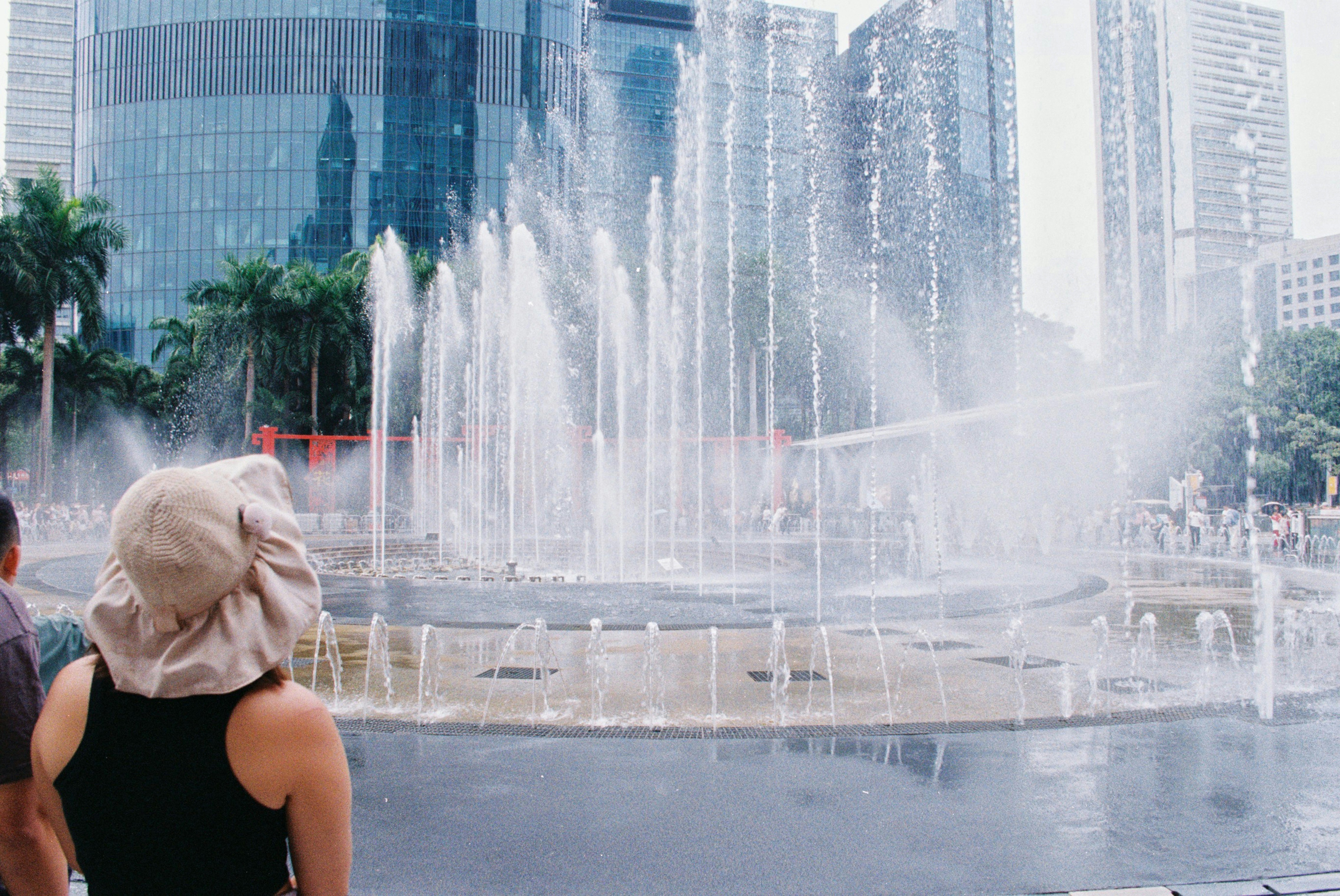 Urban Oasis: A Dance of Water and Light
