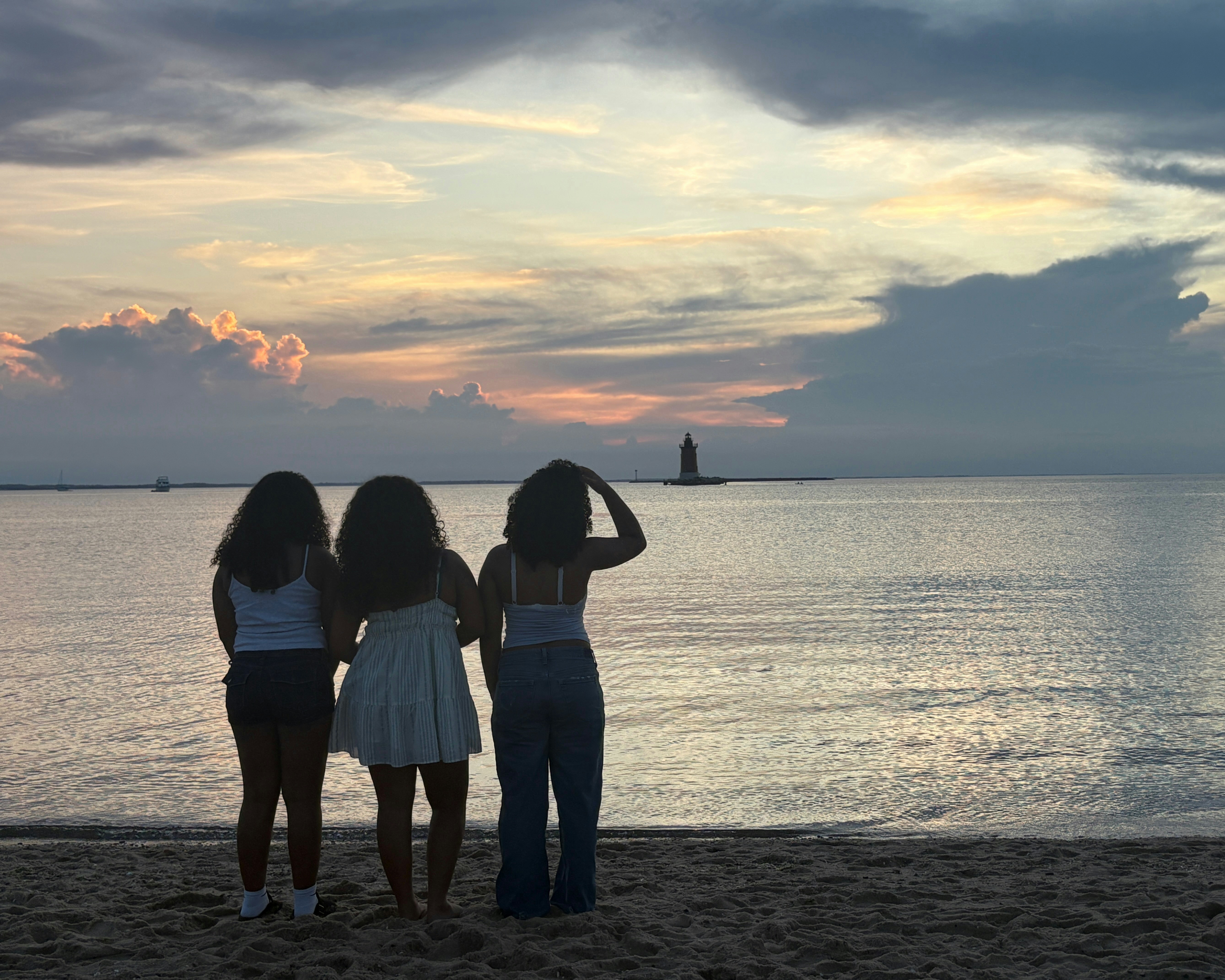 Reflections at Dusk: A Shared Moment by the Shore
