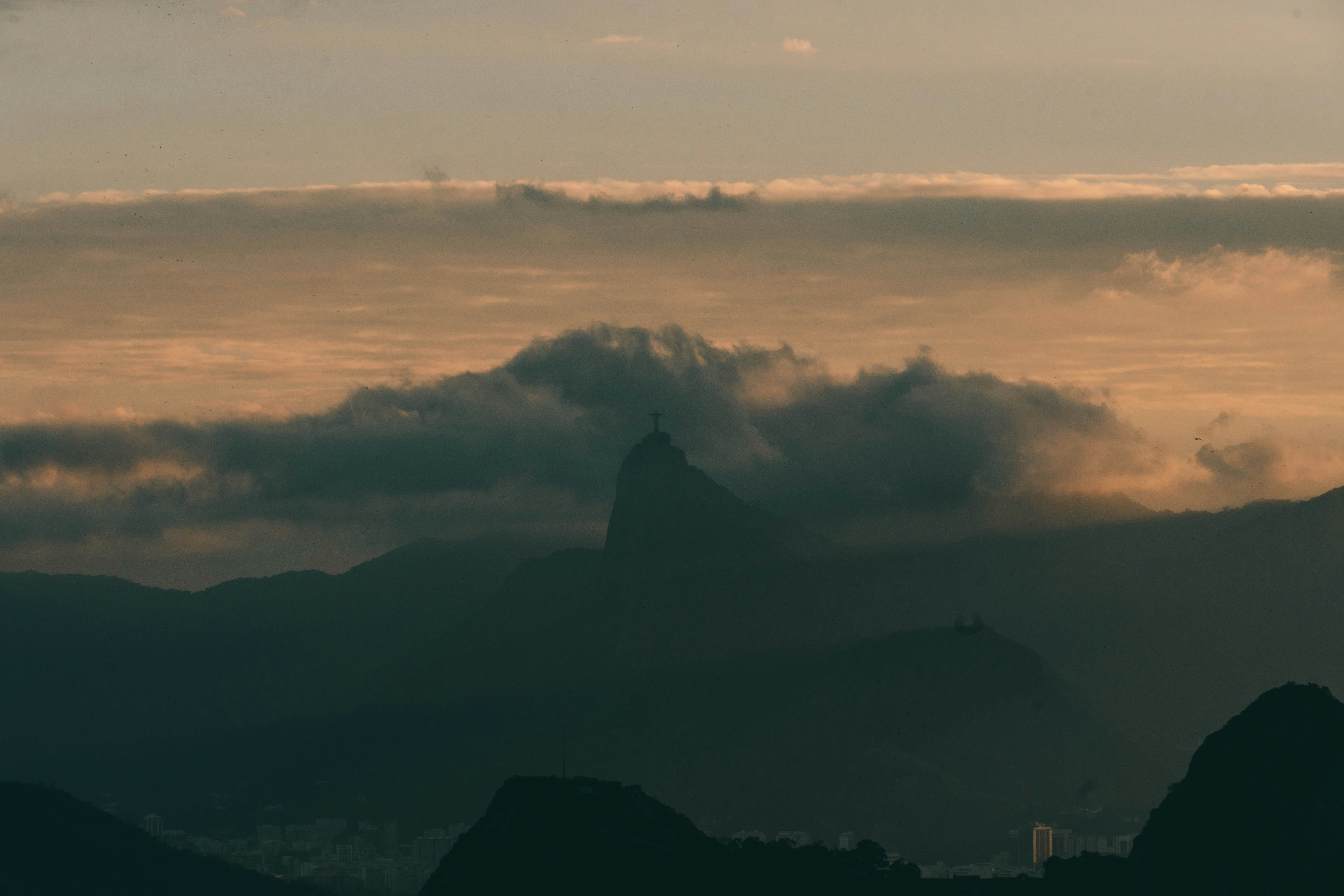 Veil of Clouds: A Serene Encounter with the Christ the Redeemer
