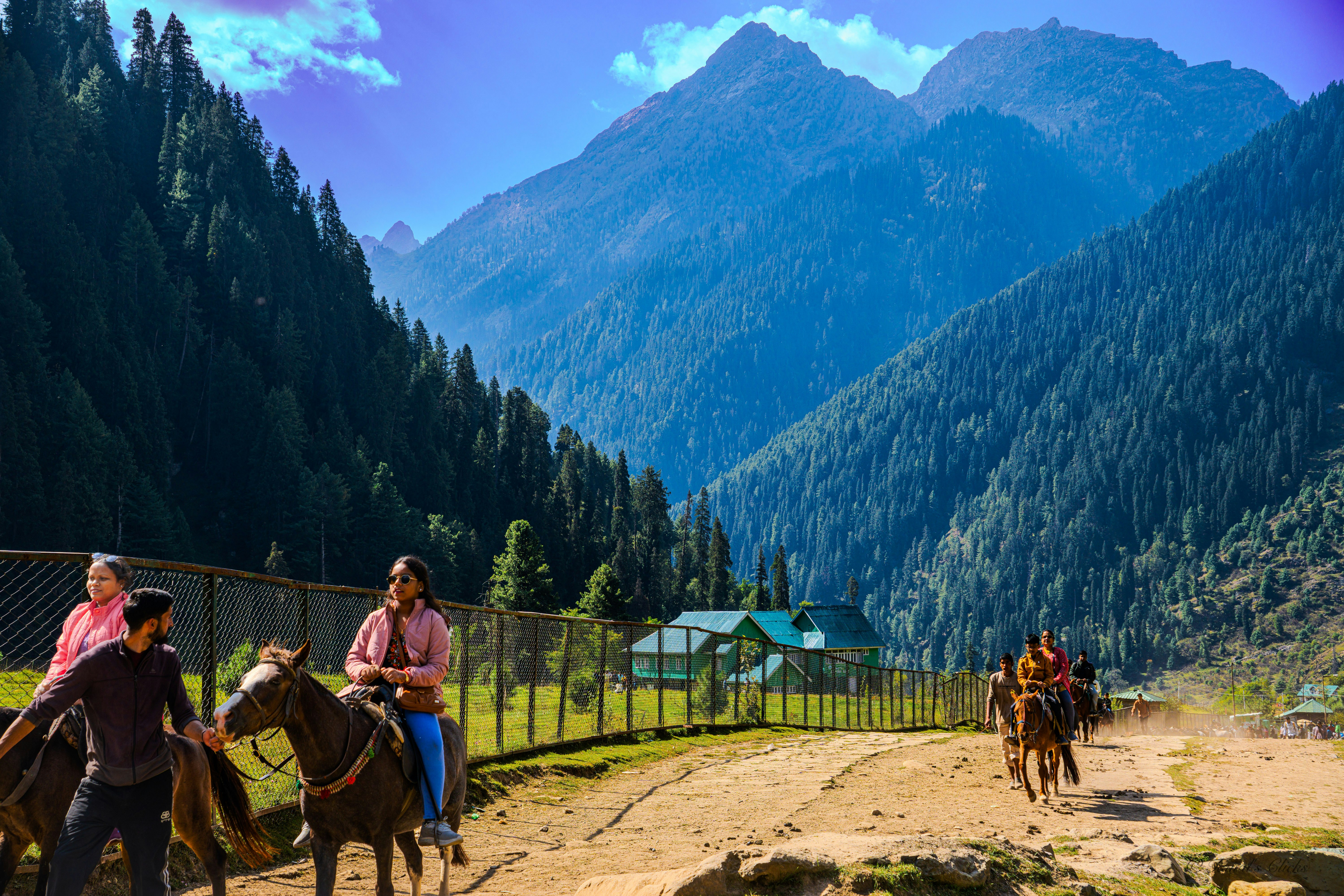 Equestrian Journey Through Majestic Valleys