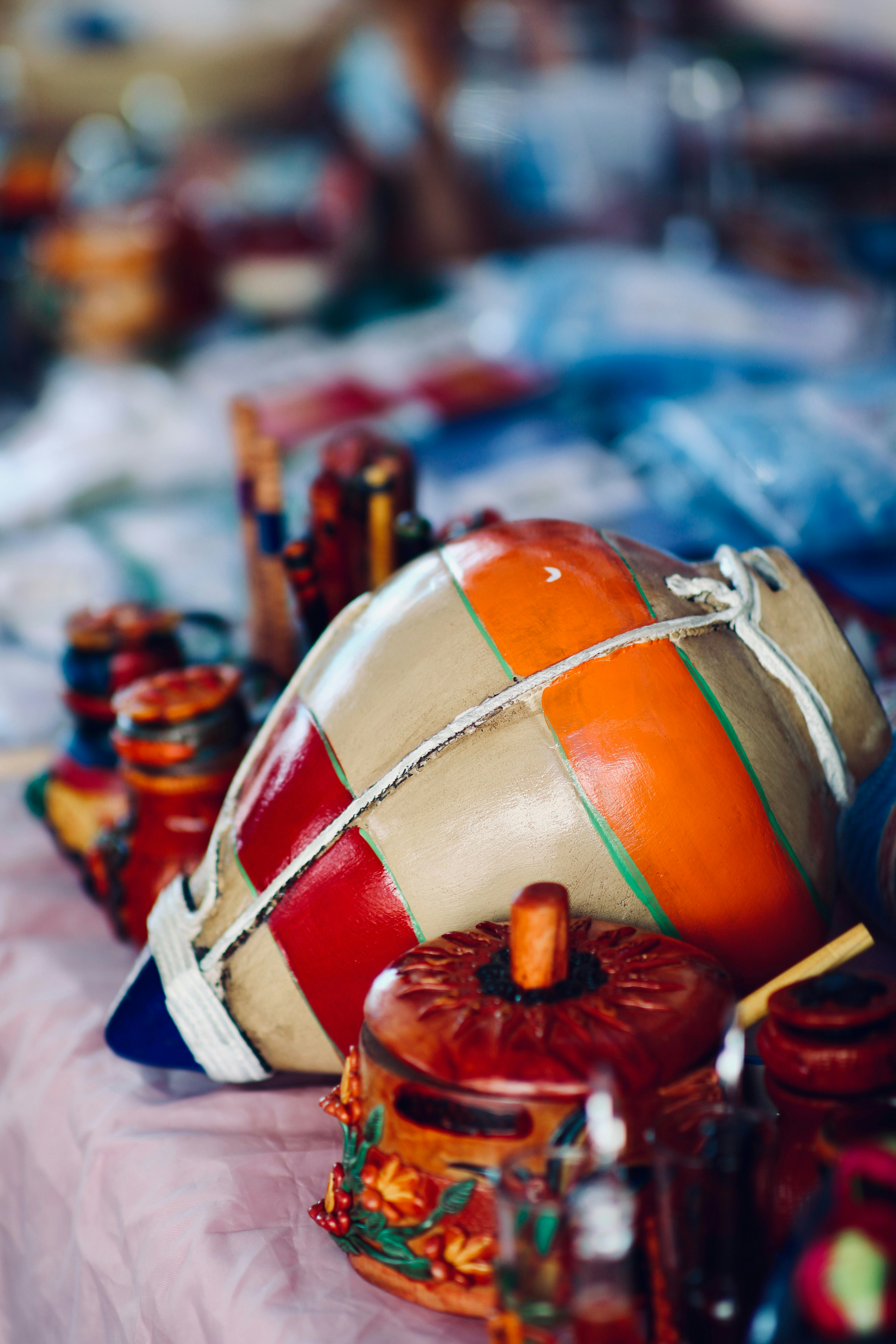 Vibrant Artisan Craft: A Glimpse of Handcrafted Elegance