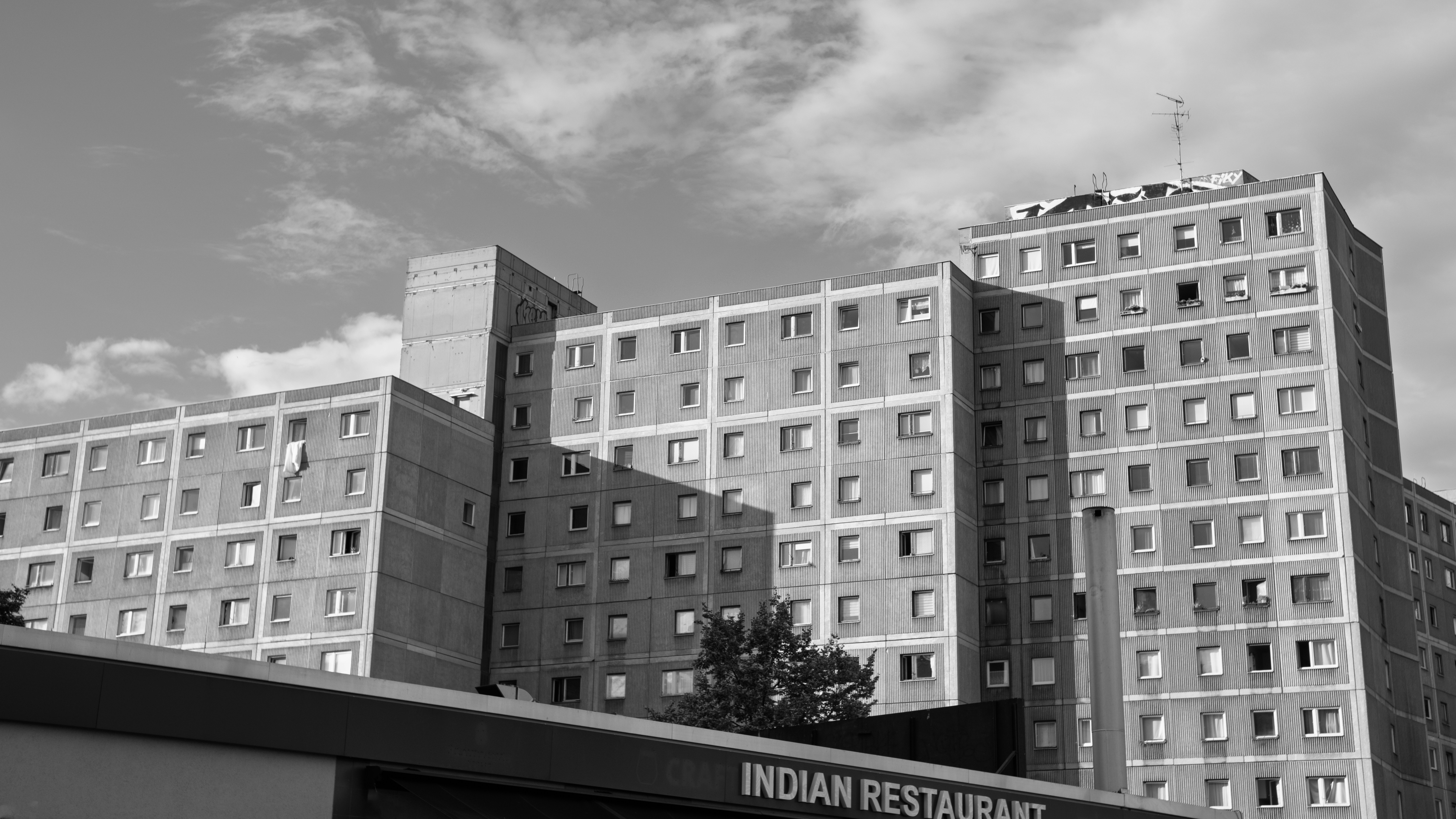 Urban Shadows: A Study in Monochrome Architecture